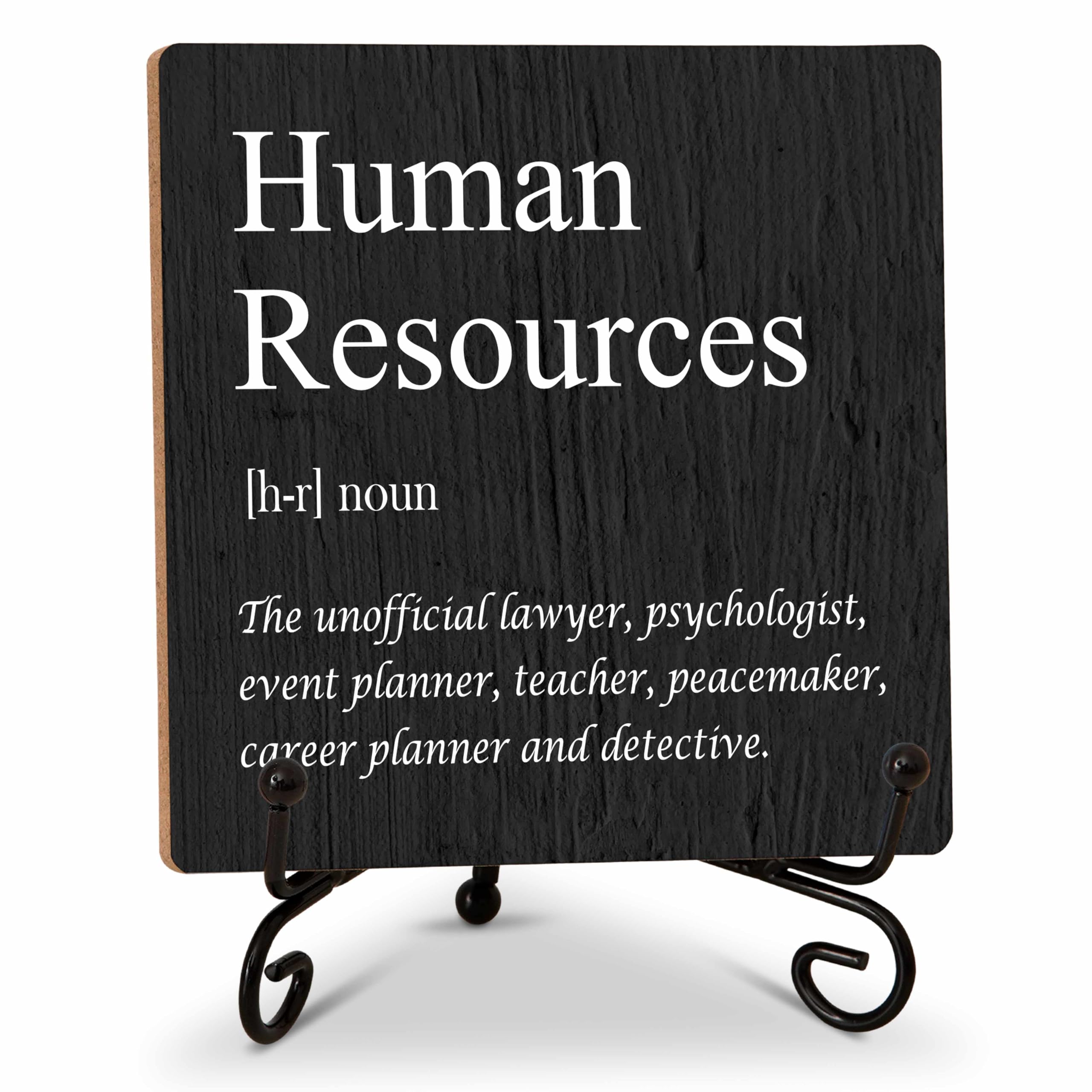 Hr Signature Quotes 1pcs, Wooden Sign, Human Resources Definition