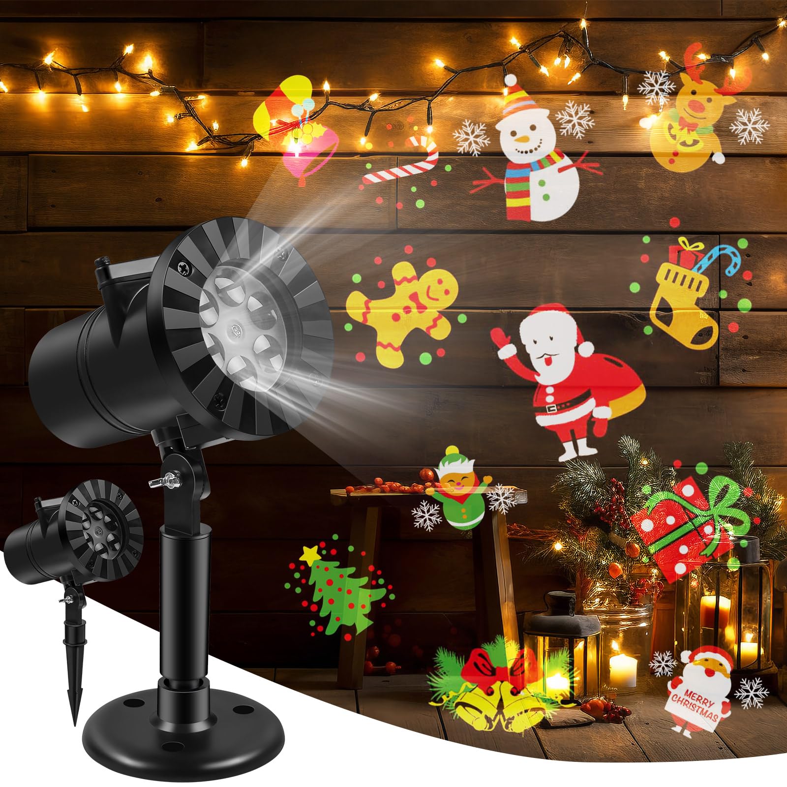 Amazon.com: Christmas Projector Lights Outdoor, Brighter Projector ...