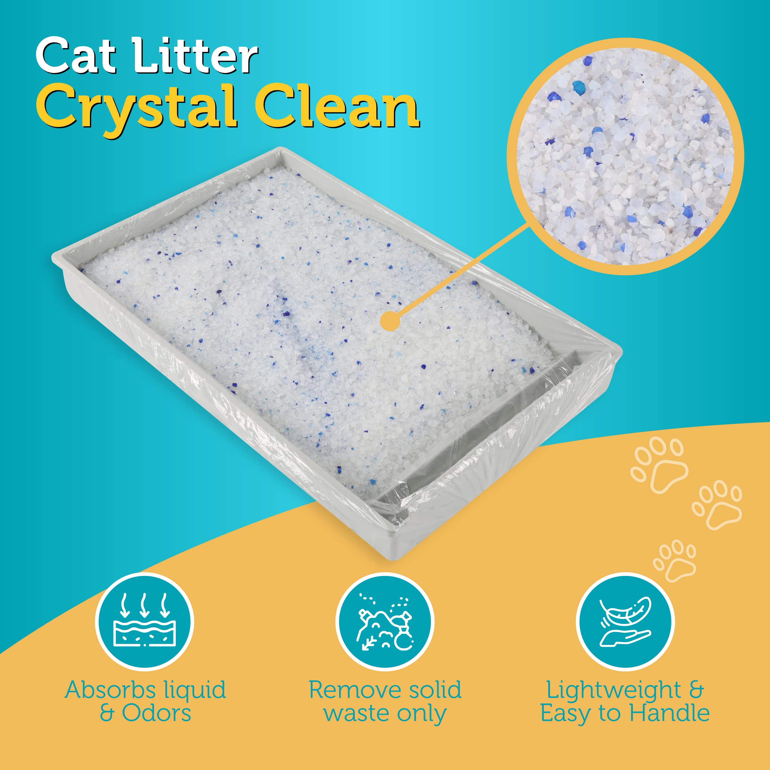 TonGass Reusable Self-Cleaning Cat Litter Box Tray Refills with 4.5 LB ...