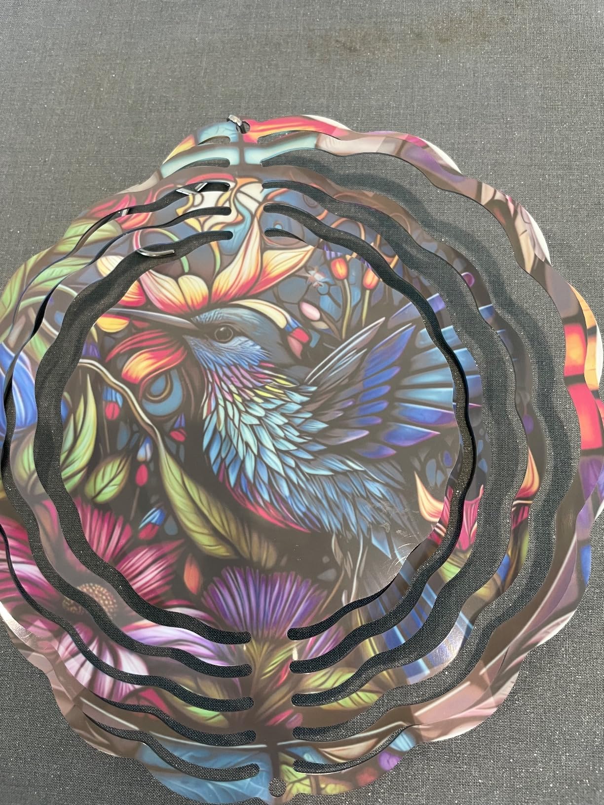 Blank Sublimation Wind Spinners - Aluminum Circle 3D Wind Chime Spinner ...