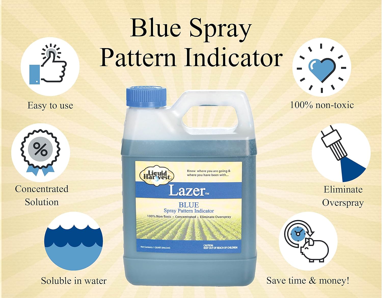 Liquid Harvest Lazer Blue Concentrado Spray Indicador Indicador 32 ...