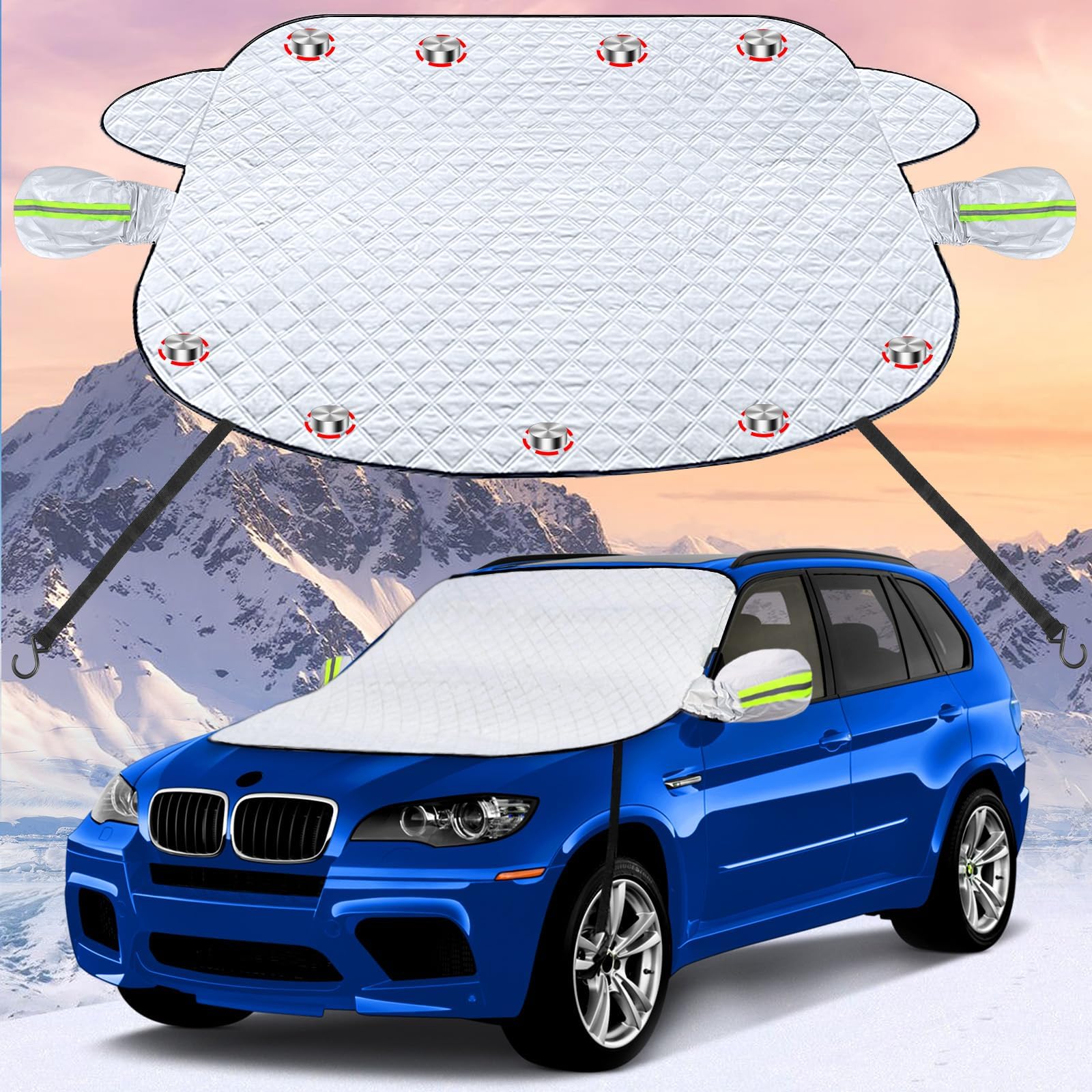 Amazon.com: Magnetic Windshield Cover - Huge Size Fits Any Car, Truck ...