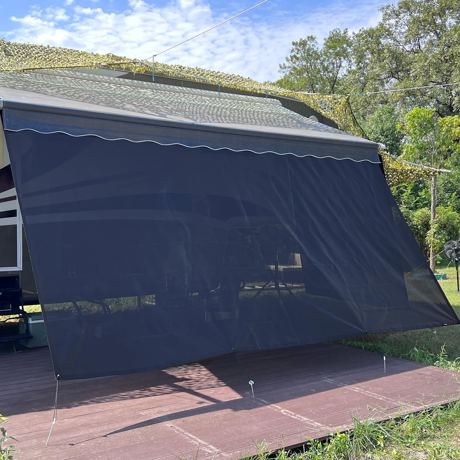 Snapklik.com : SHADEPLUS RV Awning Sun Shade Screen 8x113(Fit For 12 ...