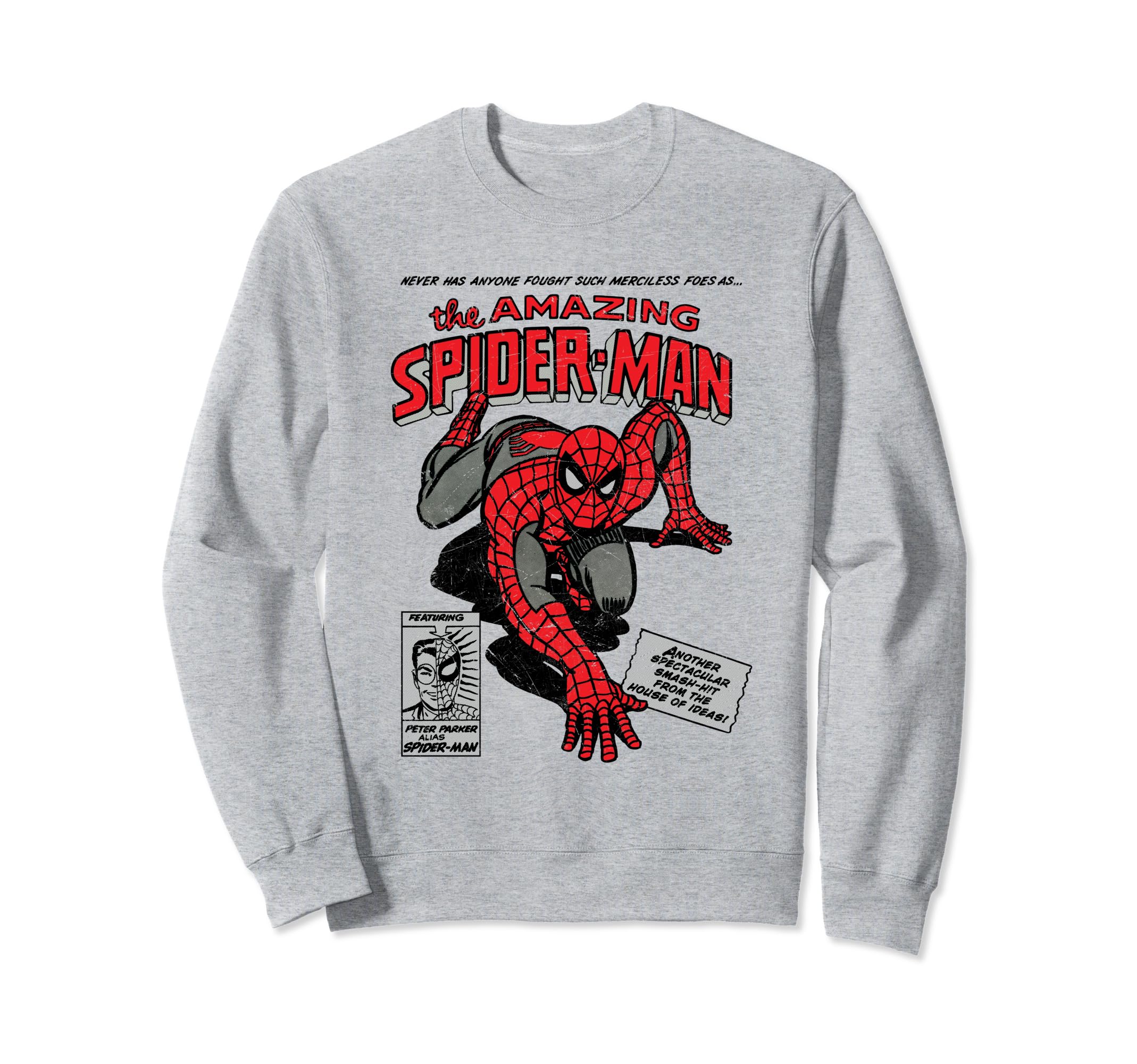 Amazon.com: Marvel Spider-Man Retro Comic Sweatshirt : Clothing, Shoes ...