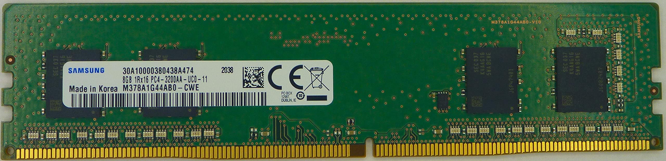 8GB DDR4 3200MHz PC4-25600 1.2V 1Rx16 288-Pin UDIMM Desktop RAM Memory ...