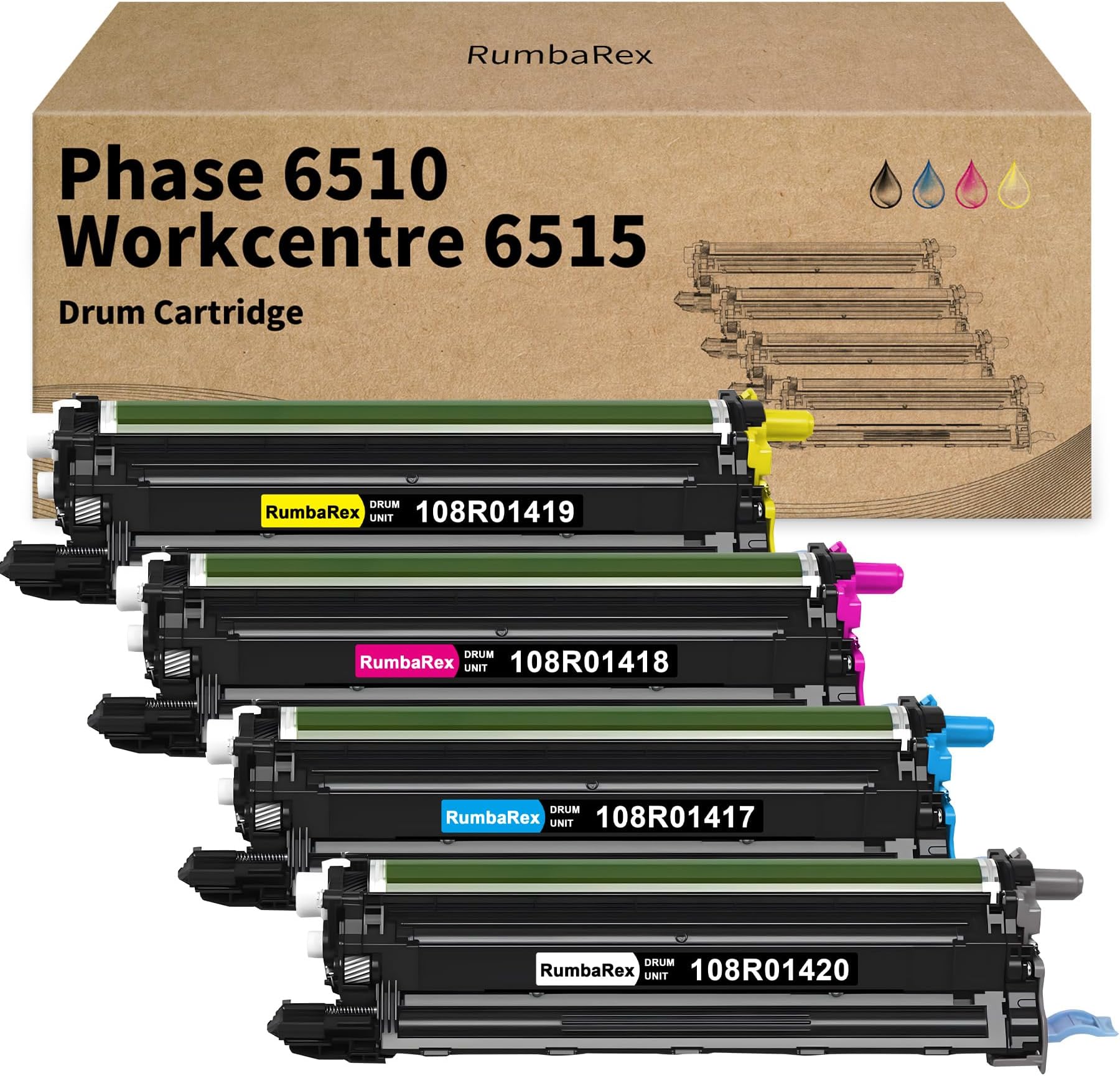Amazon.com: VAMTAY Compatible 6510 6515 Drum Unit Replacement for Xerox ...