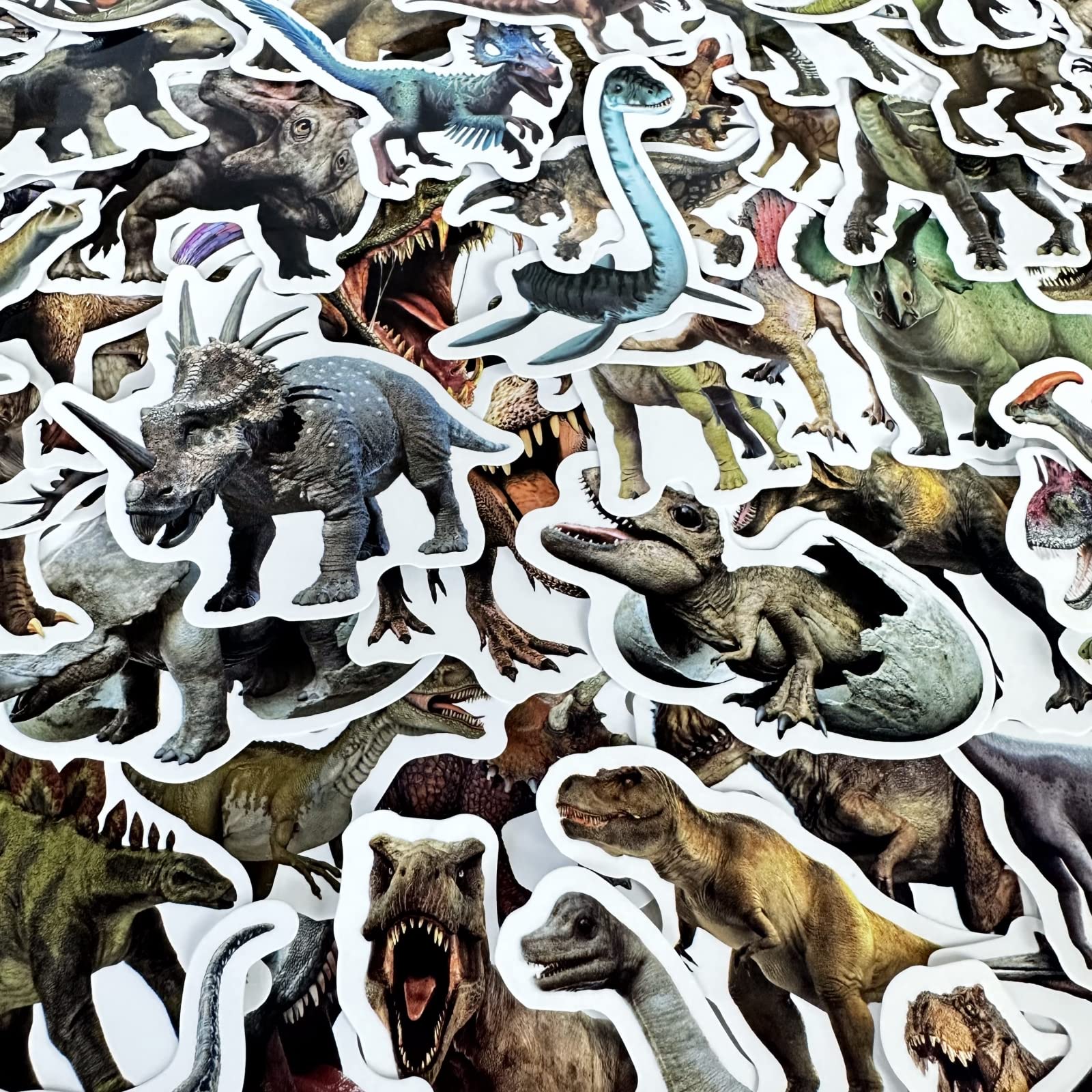 Snapklik.com : Dinosaur Stickers 100 Pcs Realistic Dinosaur Vinyl ...