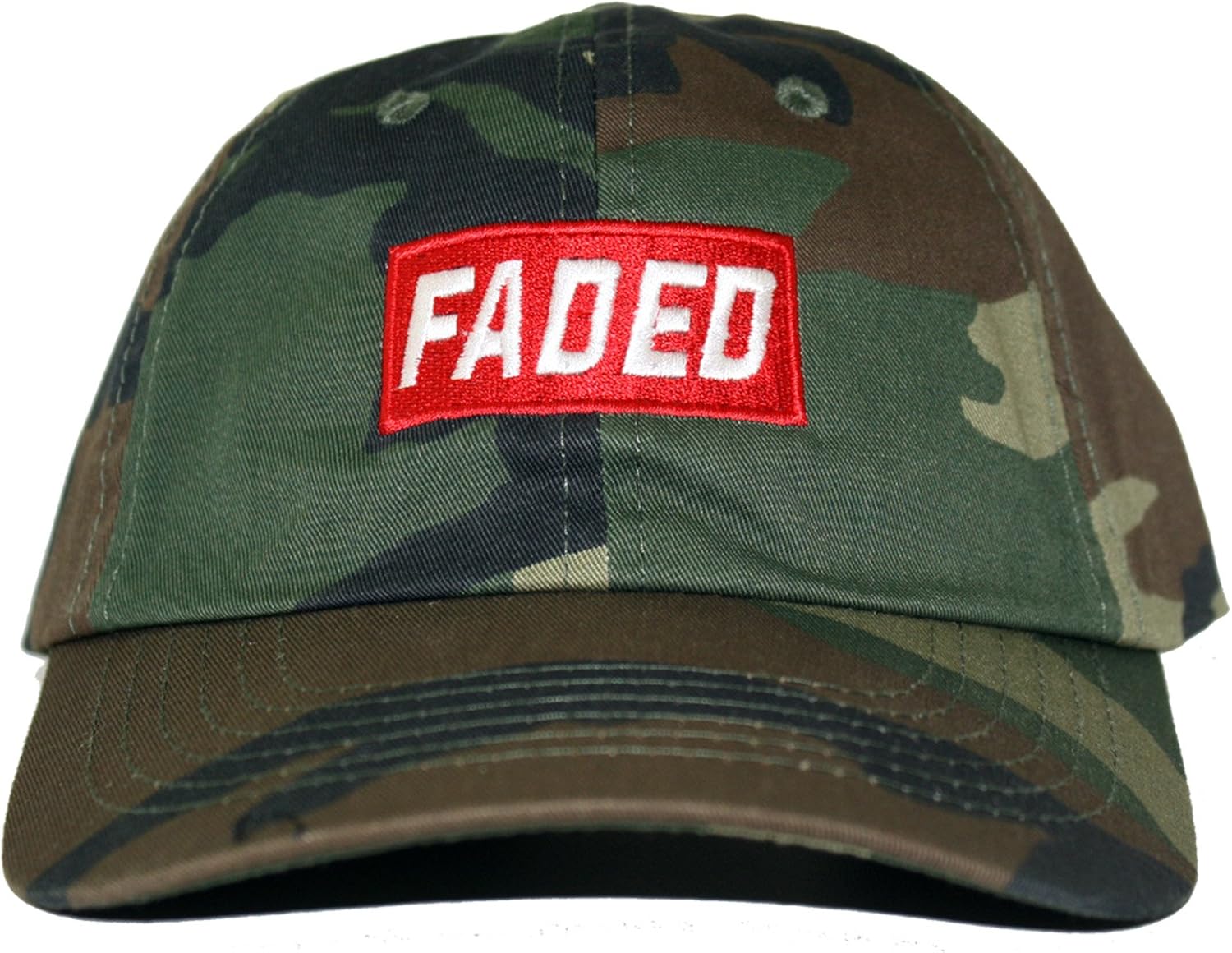 Faded CAMO Box Logo DAD HAT at Amazon Men’s Clothing store