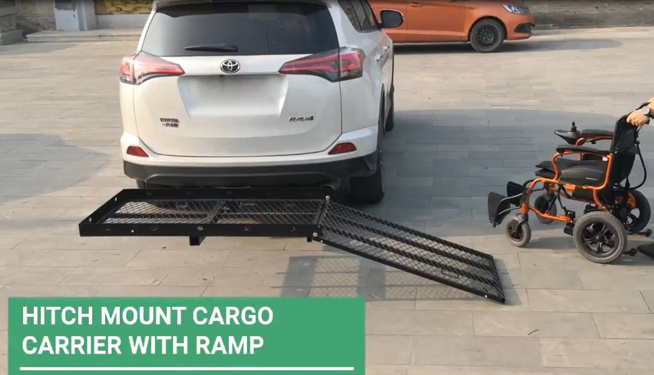 Watch How to install hitch mounted wheelchair carrier with ramp? on ...