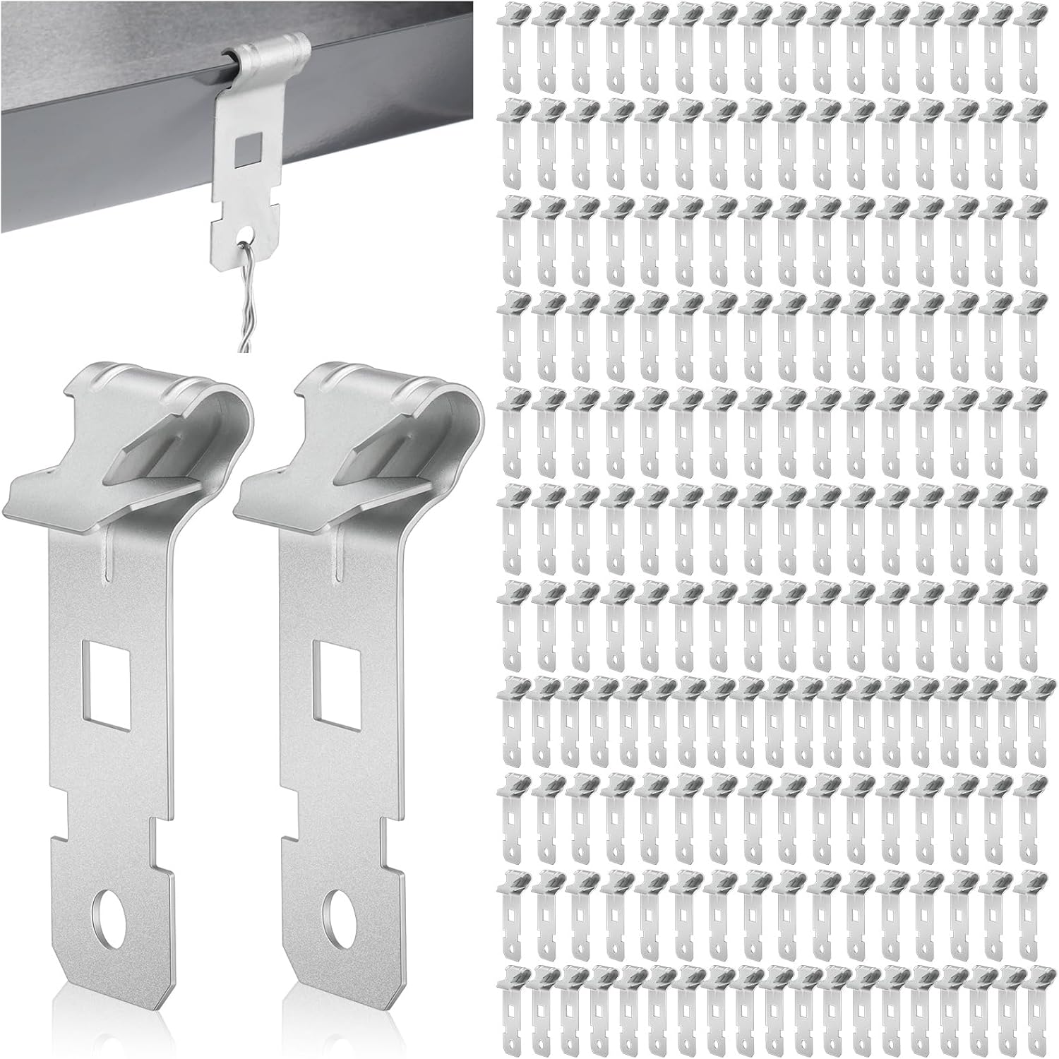 Amazon.com: Blulu 250 Pcs Z-Purlin Clips for Angled Flanges 1/8"-1/4 ...