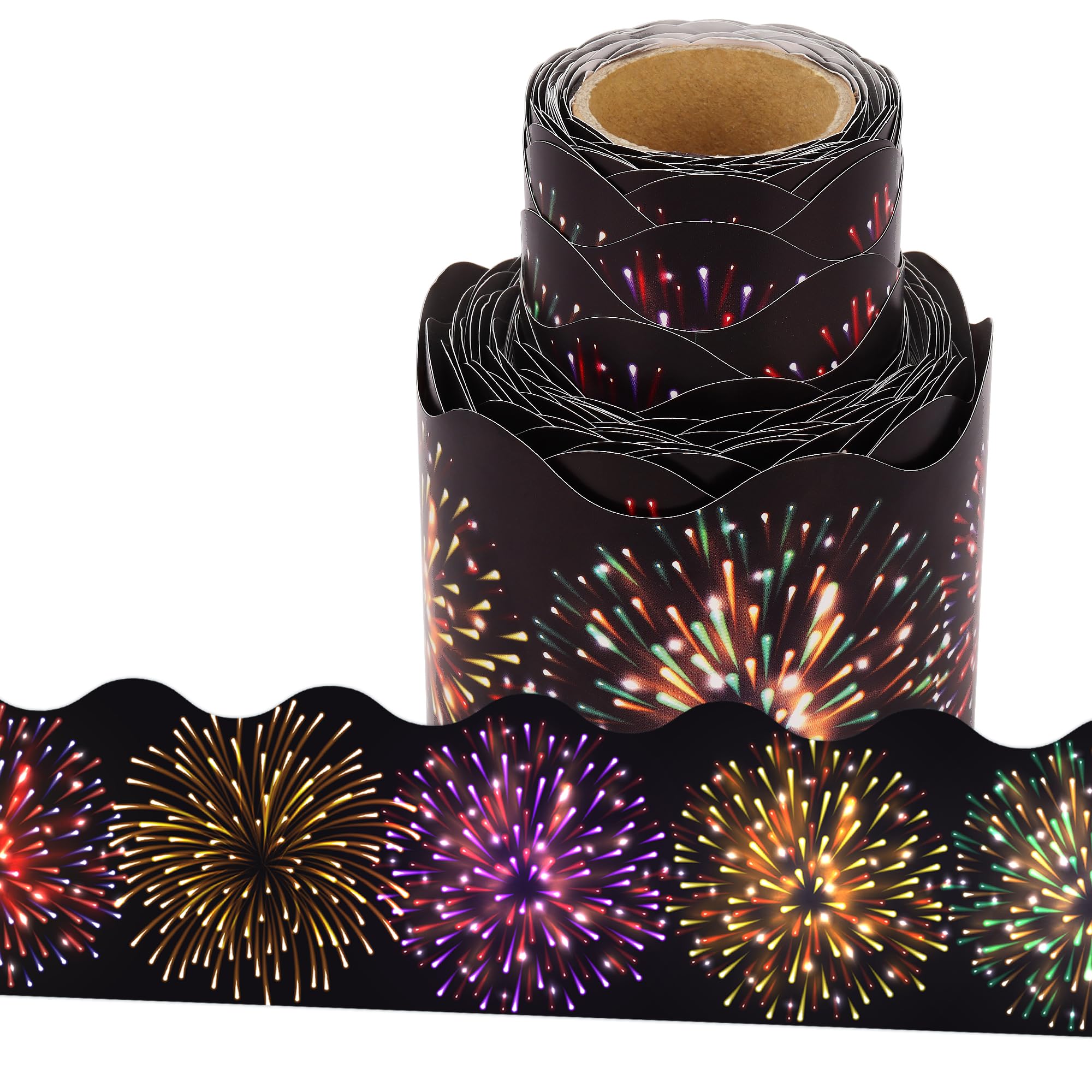 Amazon.com: Lucleag 36 Ft New Year Firework Bulletin Board Border Roll ...