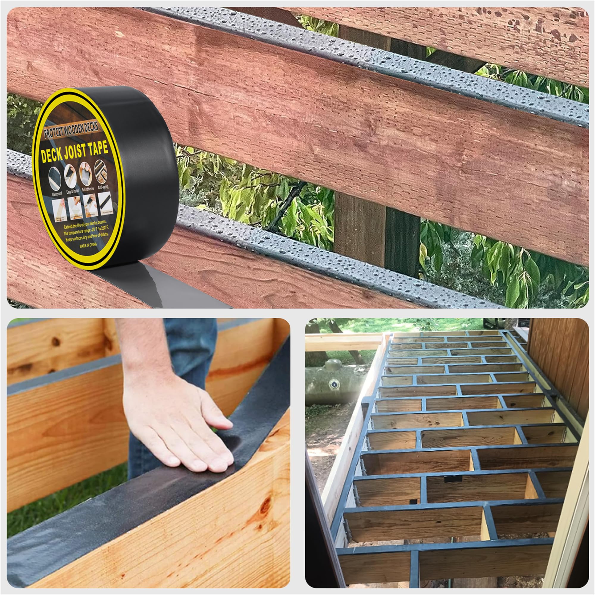 Snapklik.com : LeTuSic 2" X 50 Feet Joist Tape, Self Adhesive Flashing ...
