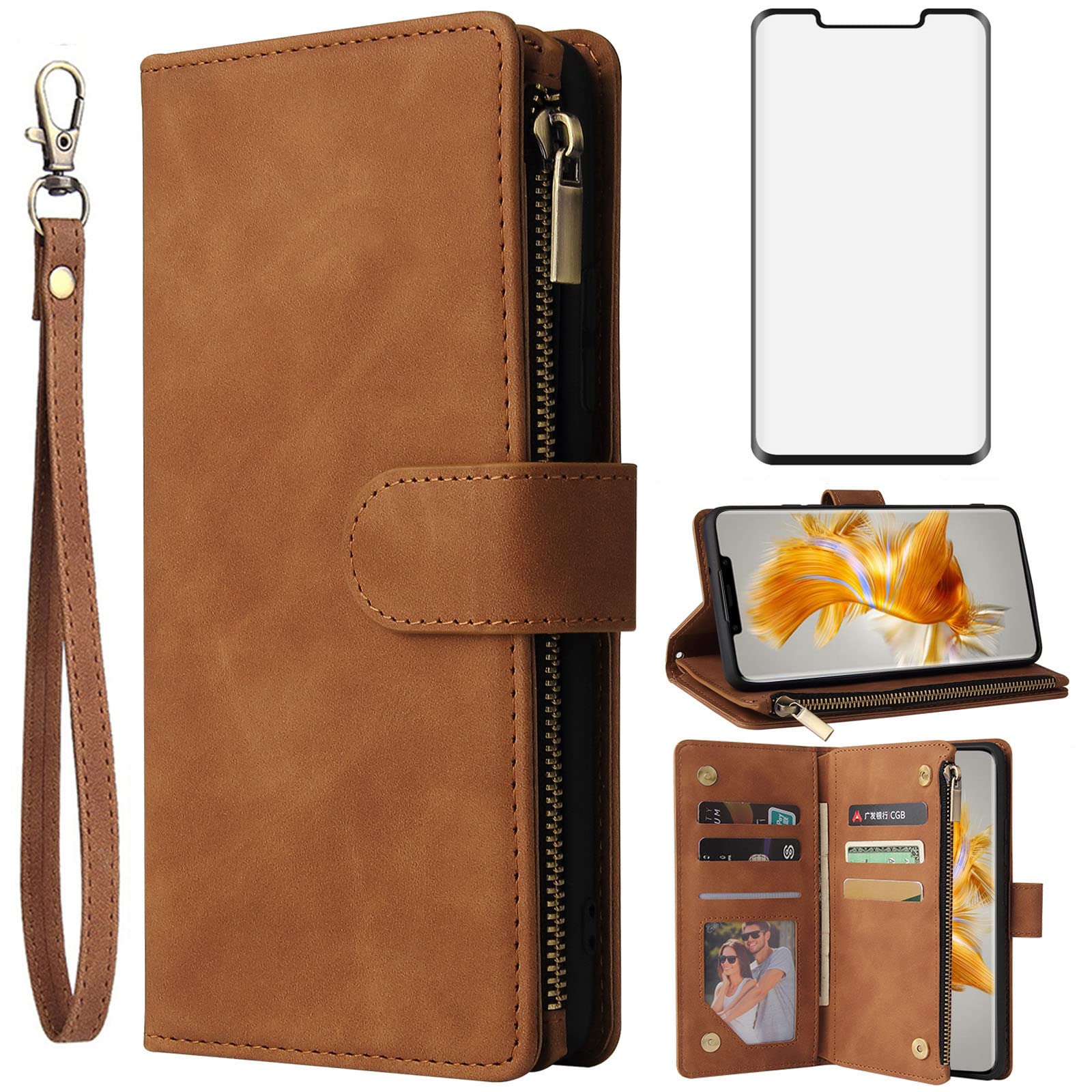 Amazon.com: Asuwish Compatible with Huawei Mate 50 Pro 5G Wallet Case ...