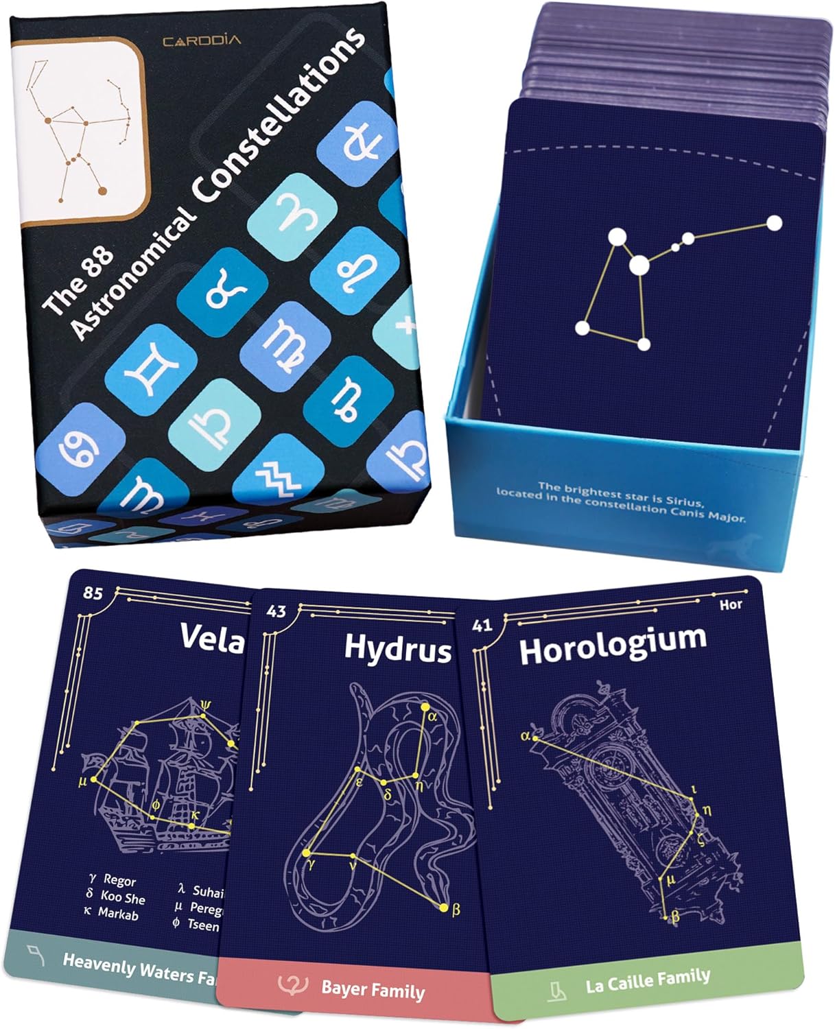 Amazon.com: CARDDIA | The 88 Astronomical Constellations Educational ...
