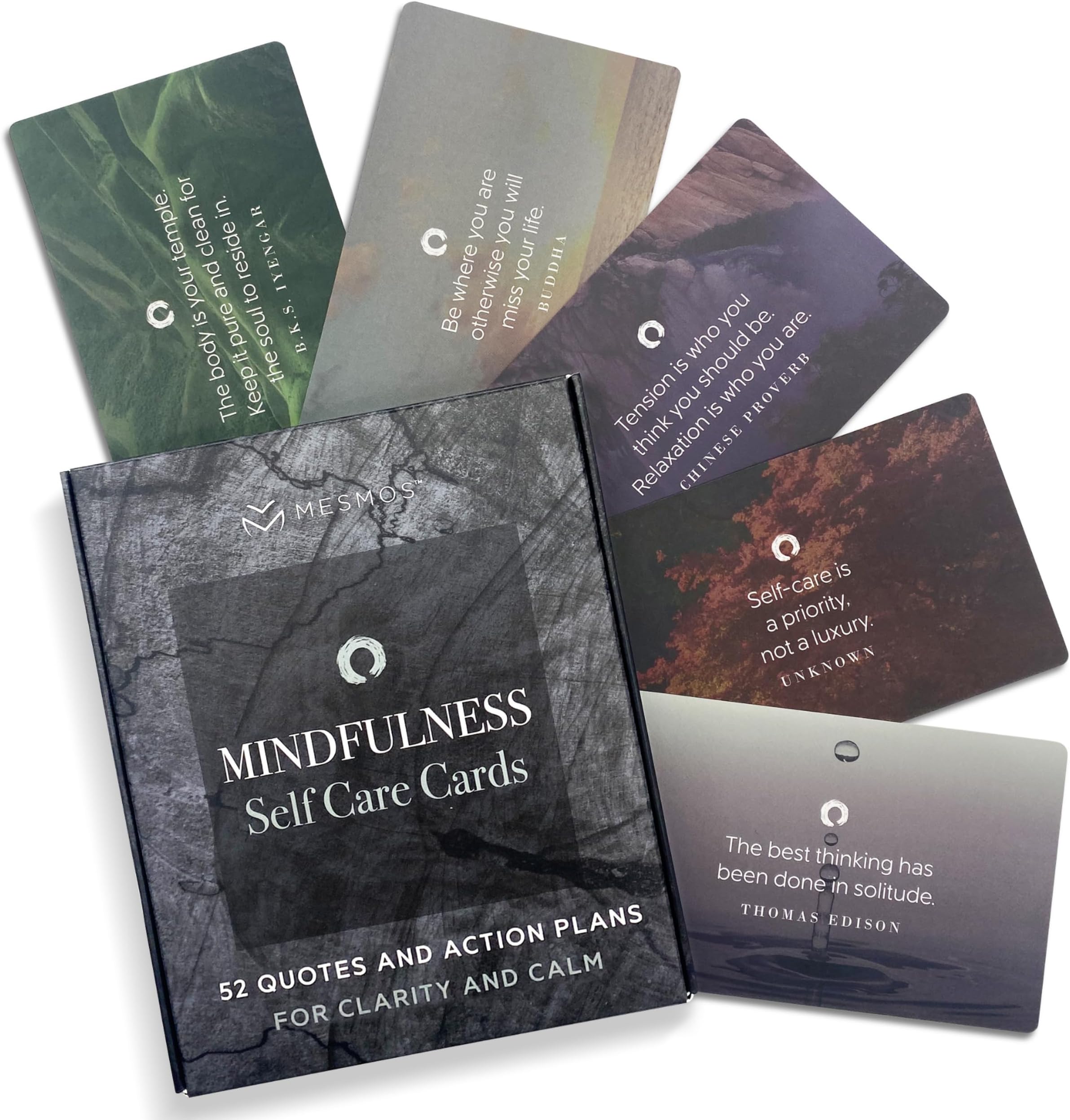 MESMOS 52 Mindfulness Cards with Action Plans. Relaxation Stress Relief ...