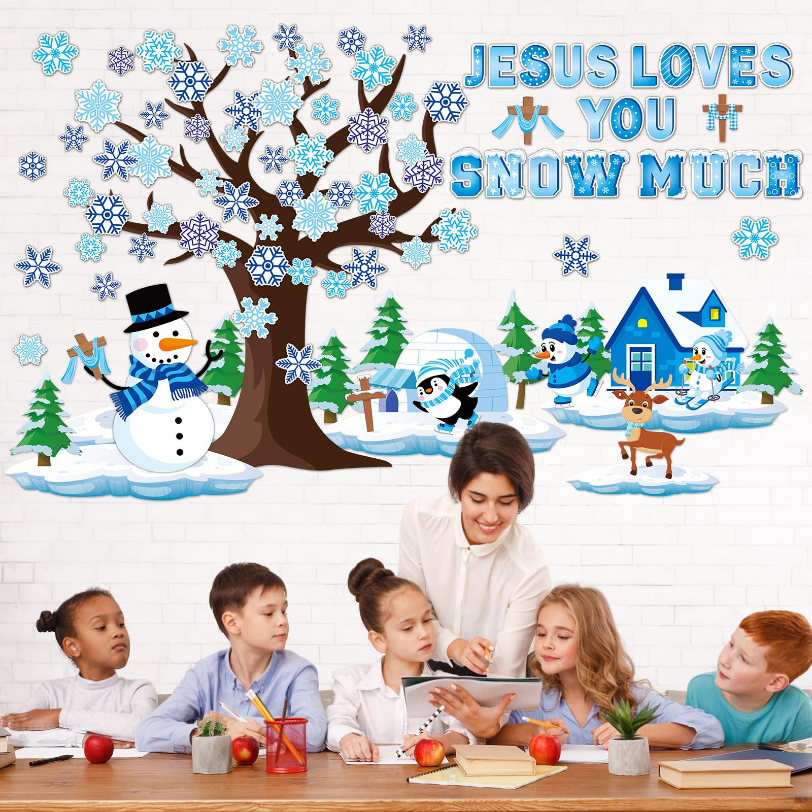 Snapklik.com : Gisgfim Winter Bulletin Board Decorations Winter ...