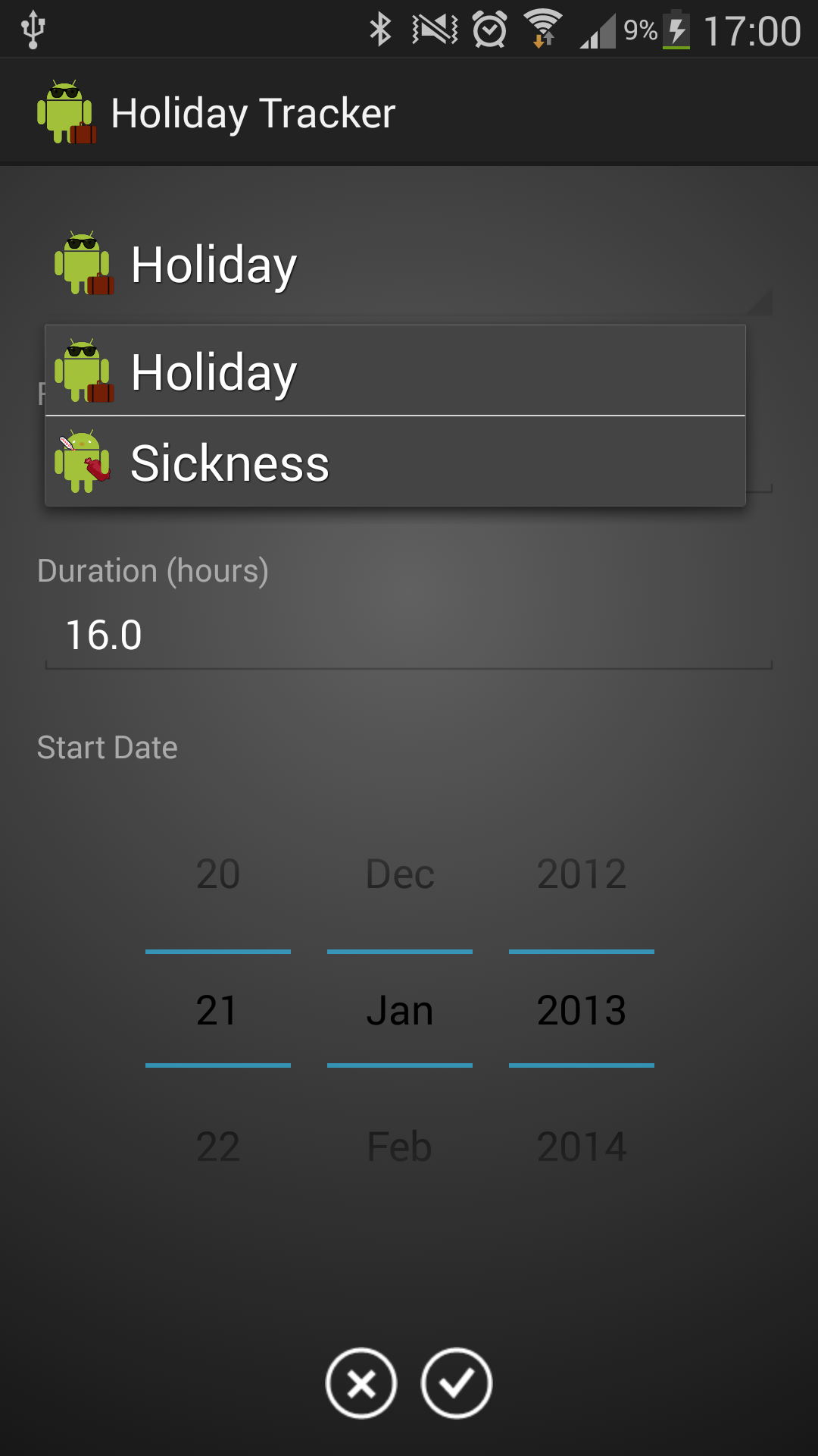 Holiday Tracker - Work Time Off Log - App on Amazon Appstore