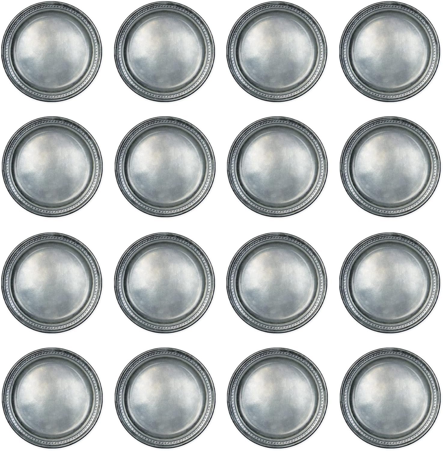 Amazon.com: Beistle 16 Piece All Ocassion Disposable Pewter Paper ...