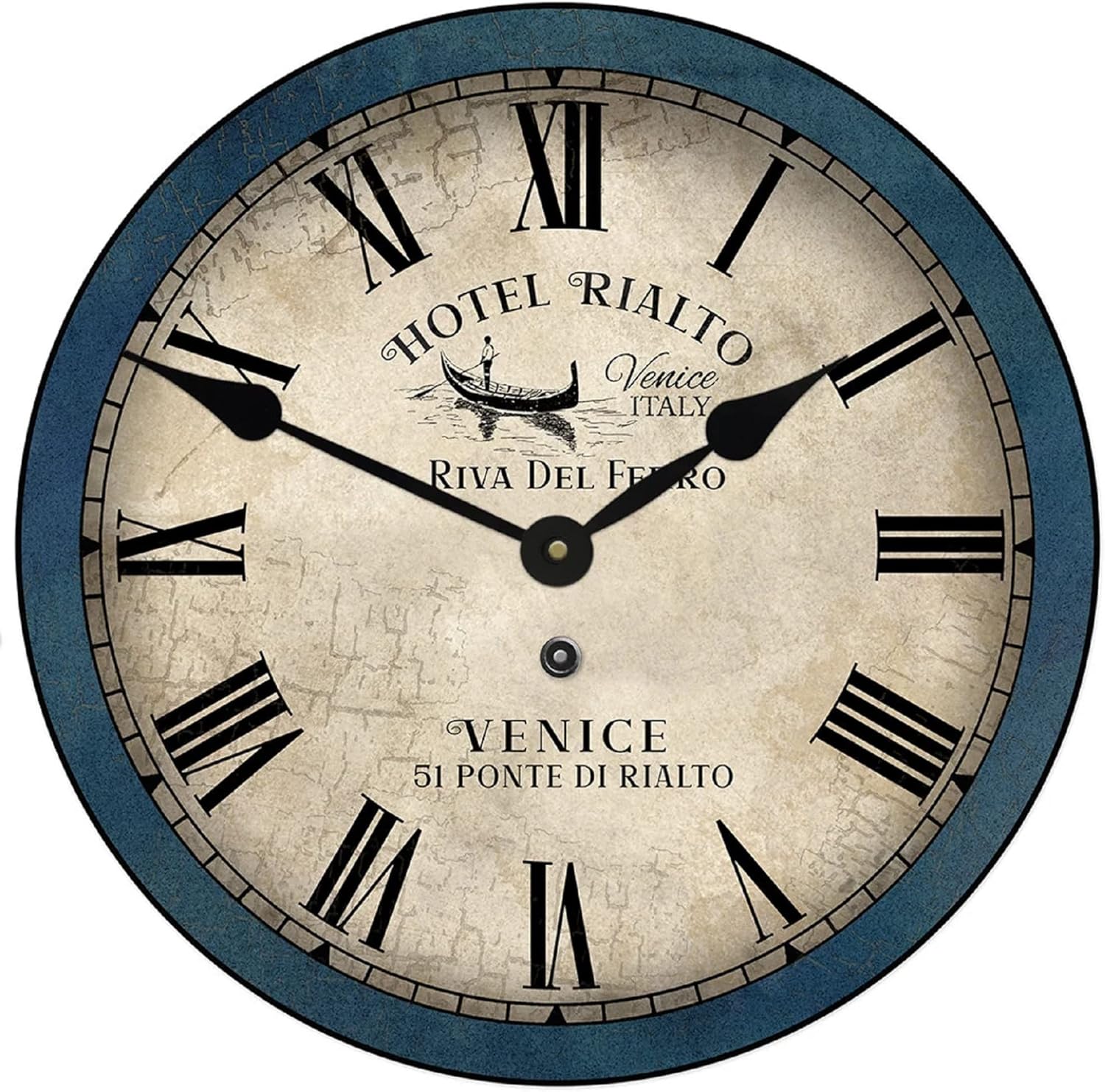 Amazon.com: Italian Hotel Wall Clock | Ultra Quiet Quartz Mechanism ...