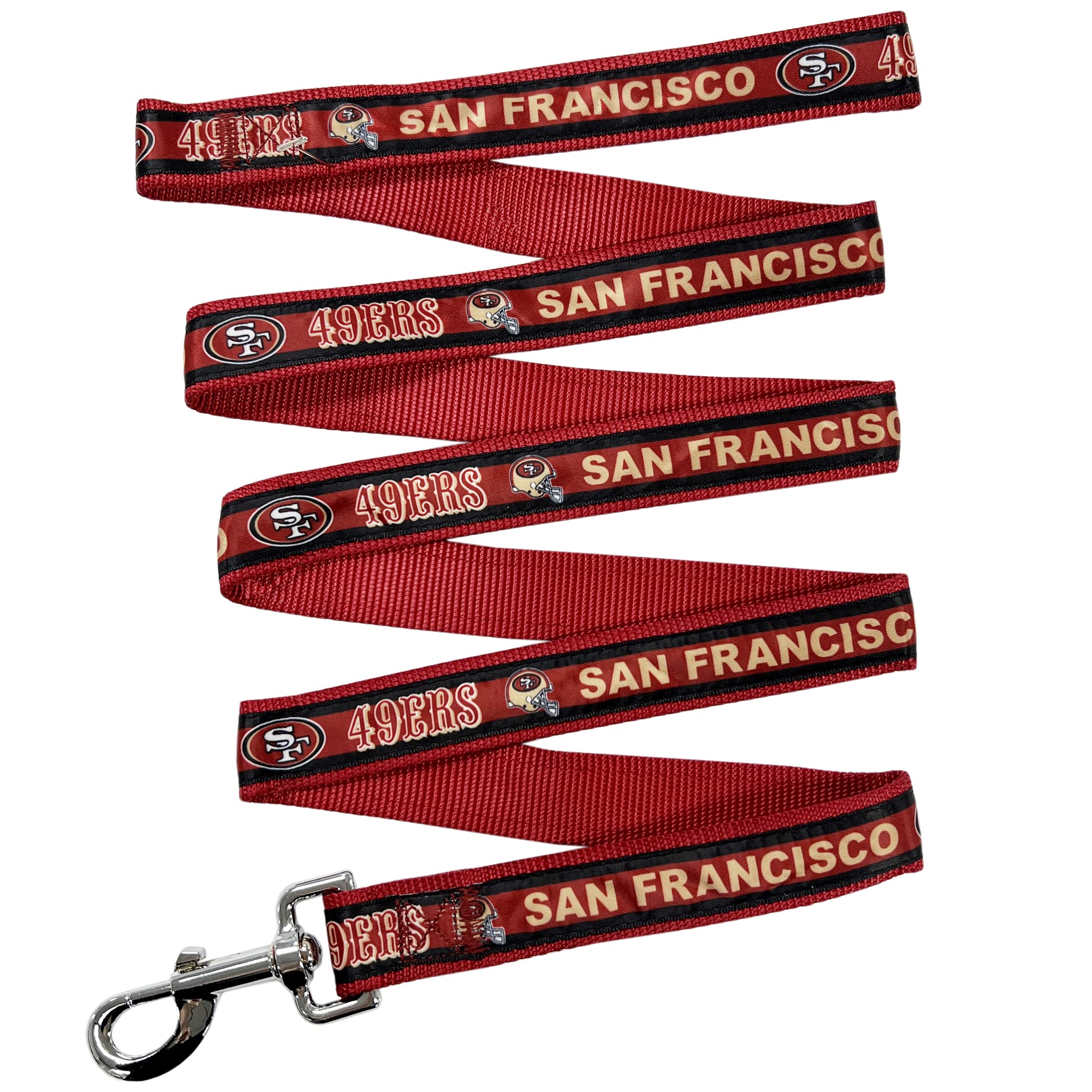 Amazon.com: NFL PET Leash San Francisco 49ers Dog Leash, Large Football ...