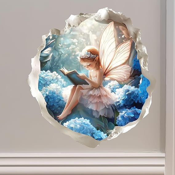 Amazon.com: Reading Fairy Wall Decal - Magical Portal Effect Sticker ...