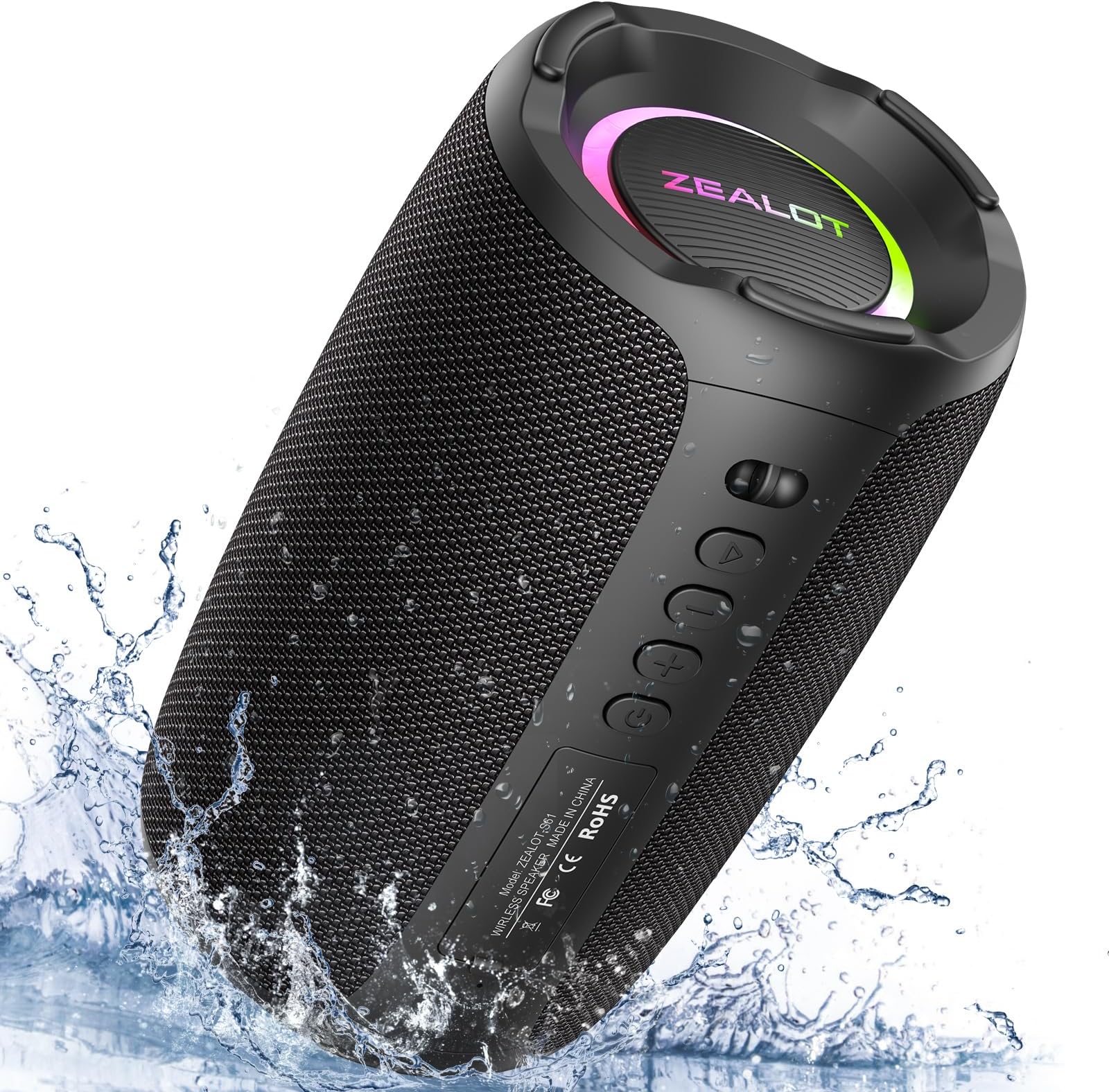 Amazon.com: ZEALOT Bluetooth Speaker, IPX7 Waterproof Wireless Speaker ...