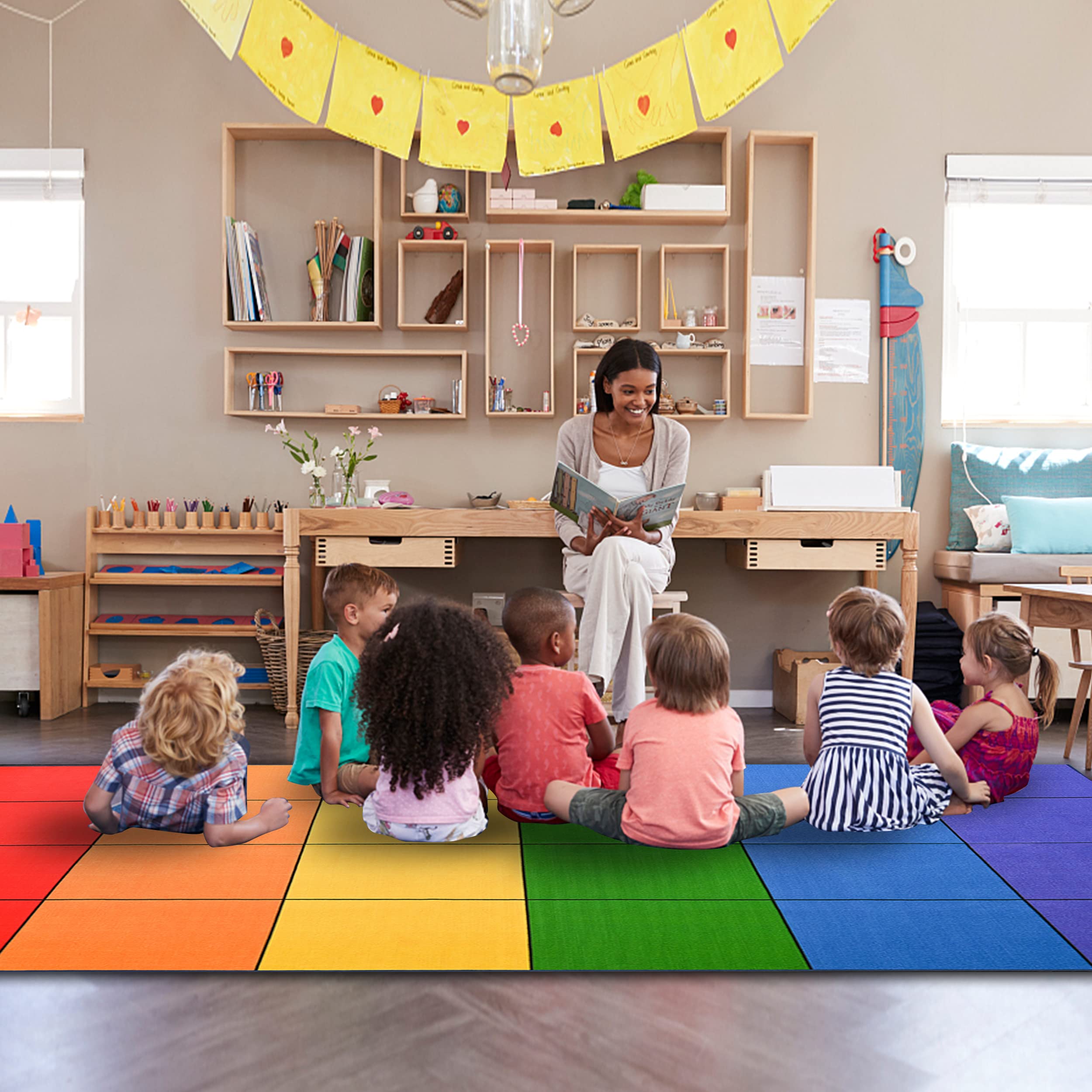 Booooom Jackson Carpets Kid Rug Children's Classroom Seating Rug for ...