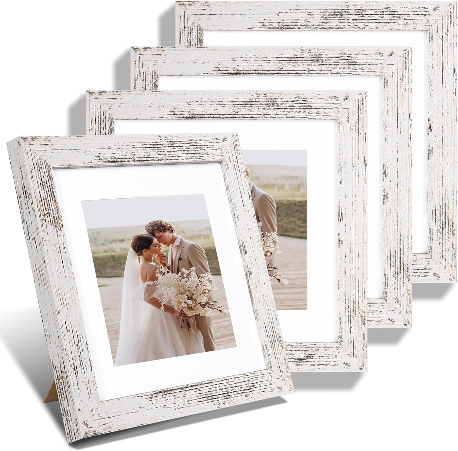 Amazon.com - Hongkee 8x8 Picture Frames Set of 4, Made of Glass and ...