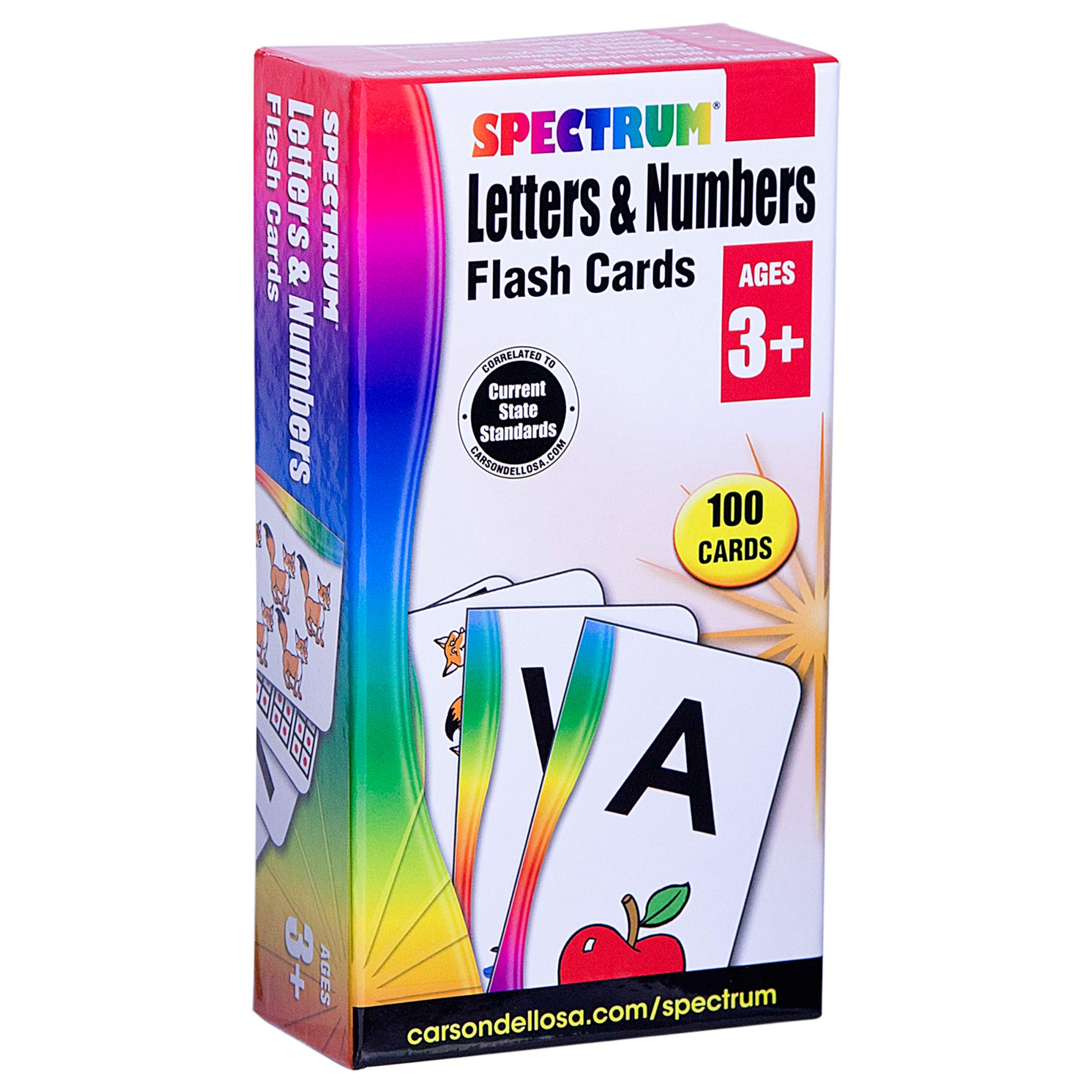 Amazon.com: Spectrum Letters & Numbers Flash Cards : Spectrum: Toys & Games