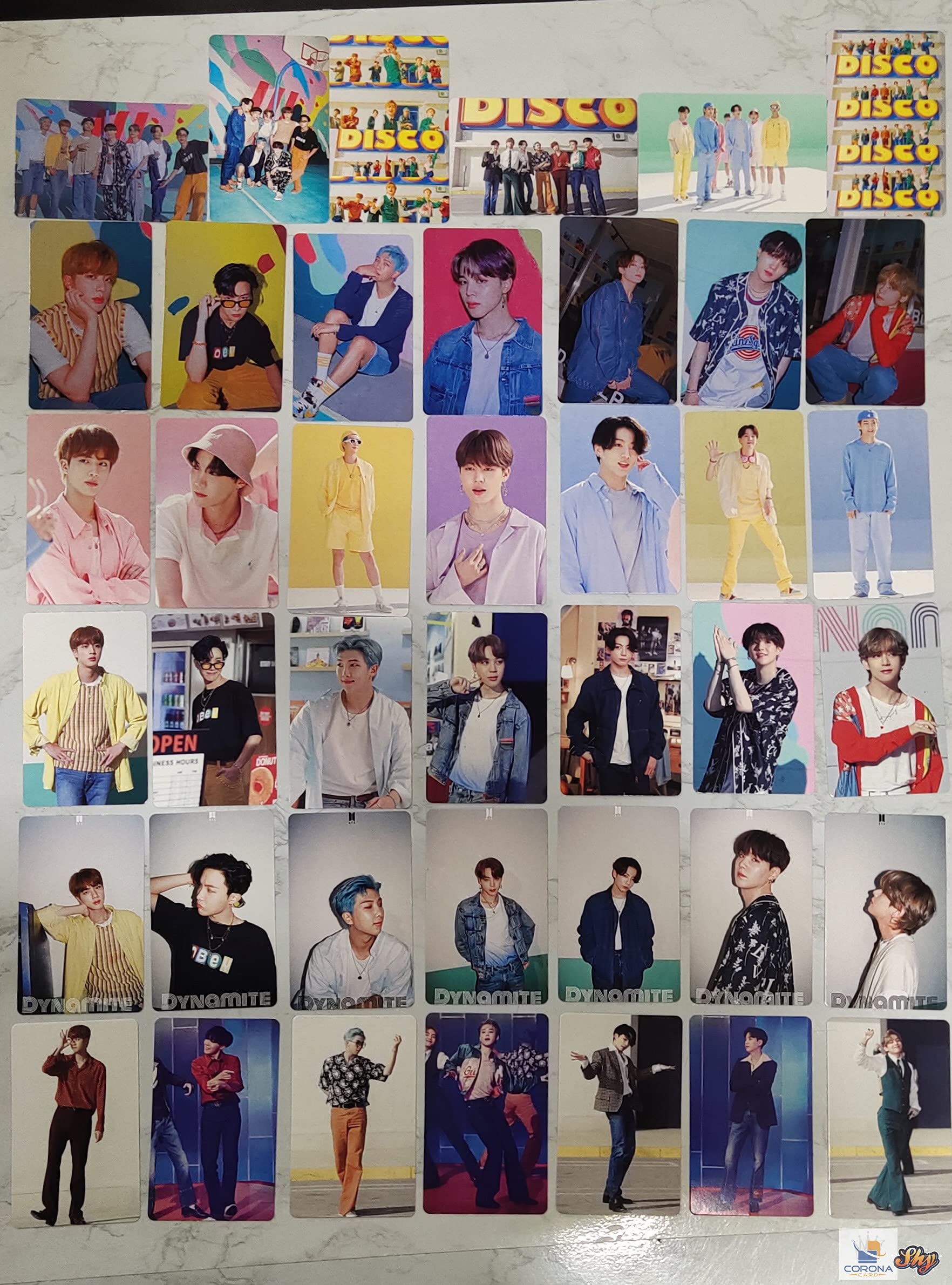 Corona Card Bts Dynamite New Album 40 Premium Photocards Set ...