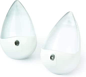 Masterplug Soft Glow LED Tear Drop Shaped Dusk to Dawn Lights, Set of ...
