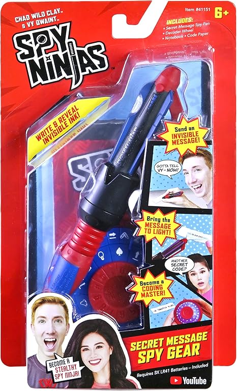 Spy Ninjas Secret Message Spy Gear. Secret Message Pen, Network. Chad ...