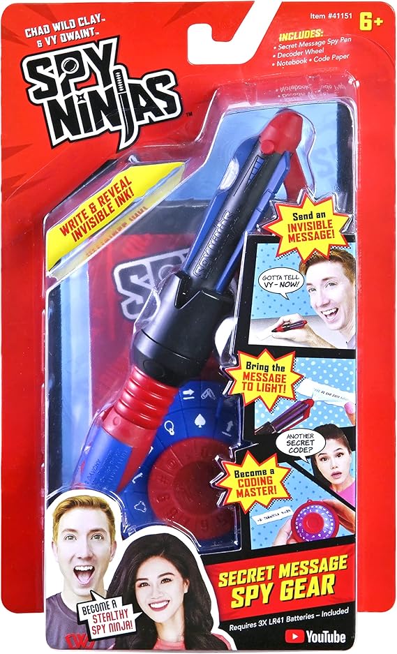 Spy Ninjas Secret Message Spy Gear. Secret Message Pen, Network. Chad ...