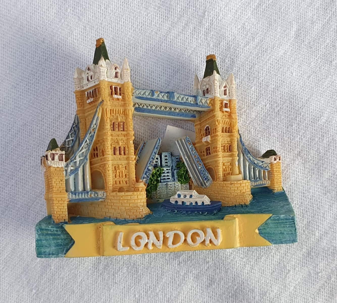 London Souvenir Fridge Magnet – Tower Bridge, Detailing London Tower ...