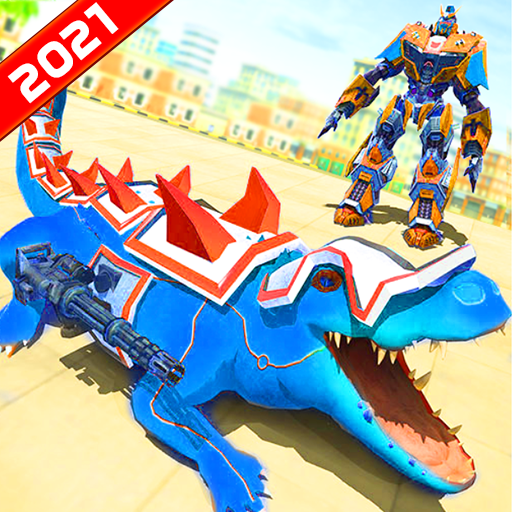 Futuristic Furious Crocodile Robot Transform Simulator: Ultimate Robot ...