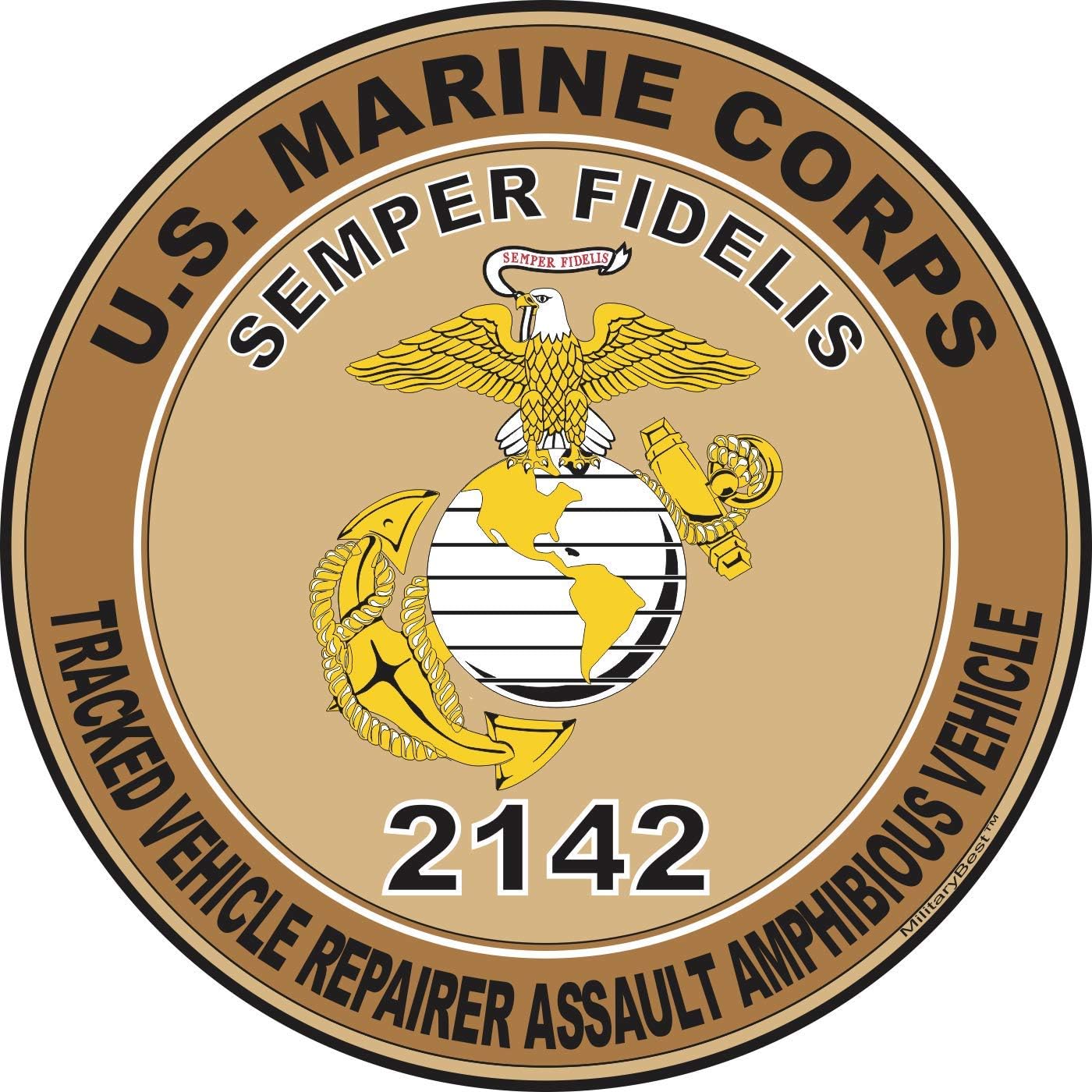 Amazon.com - U.S.M.C. MOS 2142 Tracked Vehicle Repairer Assault ...