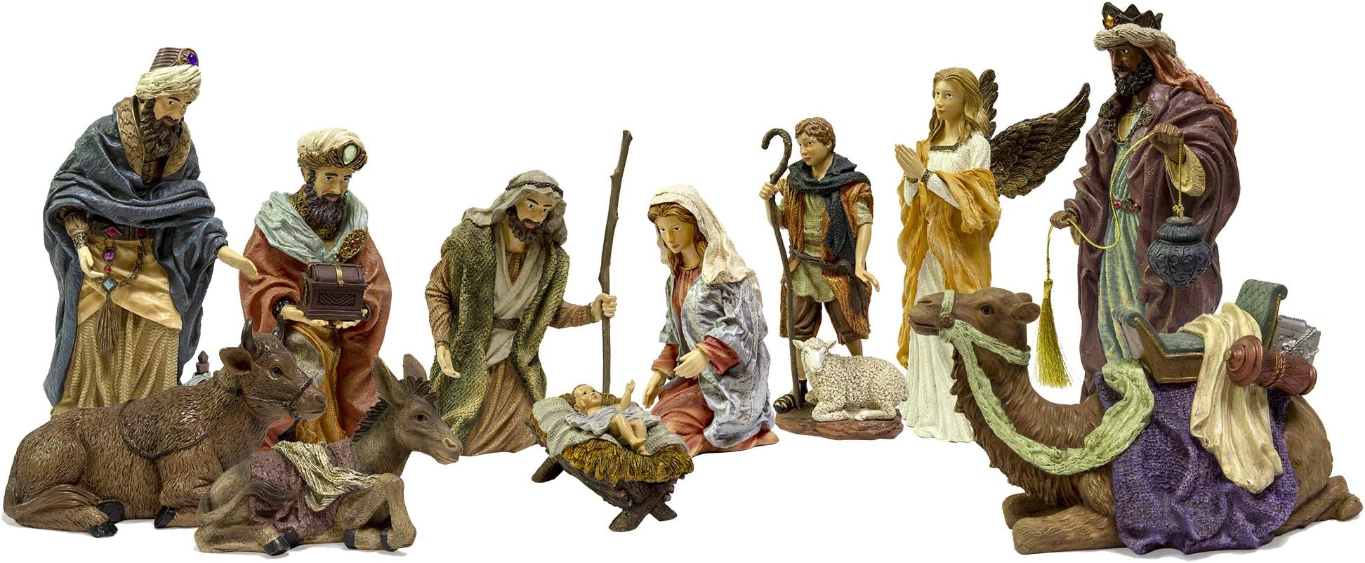 Amazon.com: Avalon Gallery Bethlehem Nights Christmas Nativity Scene ...