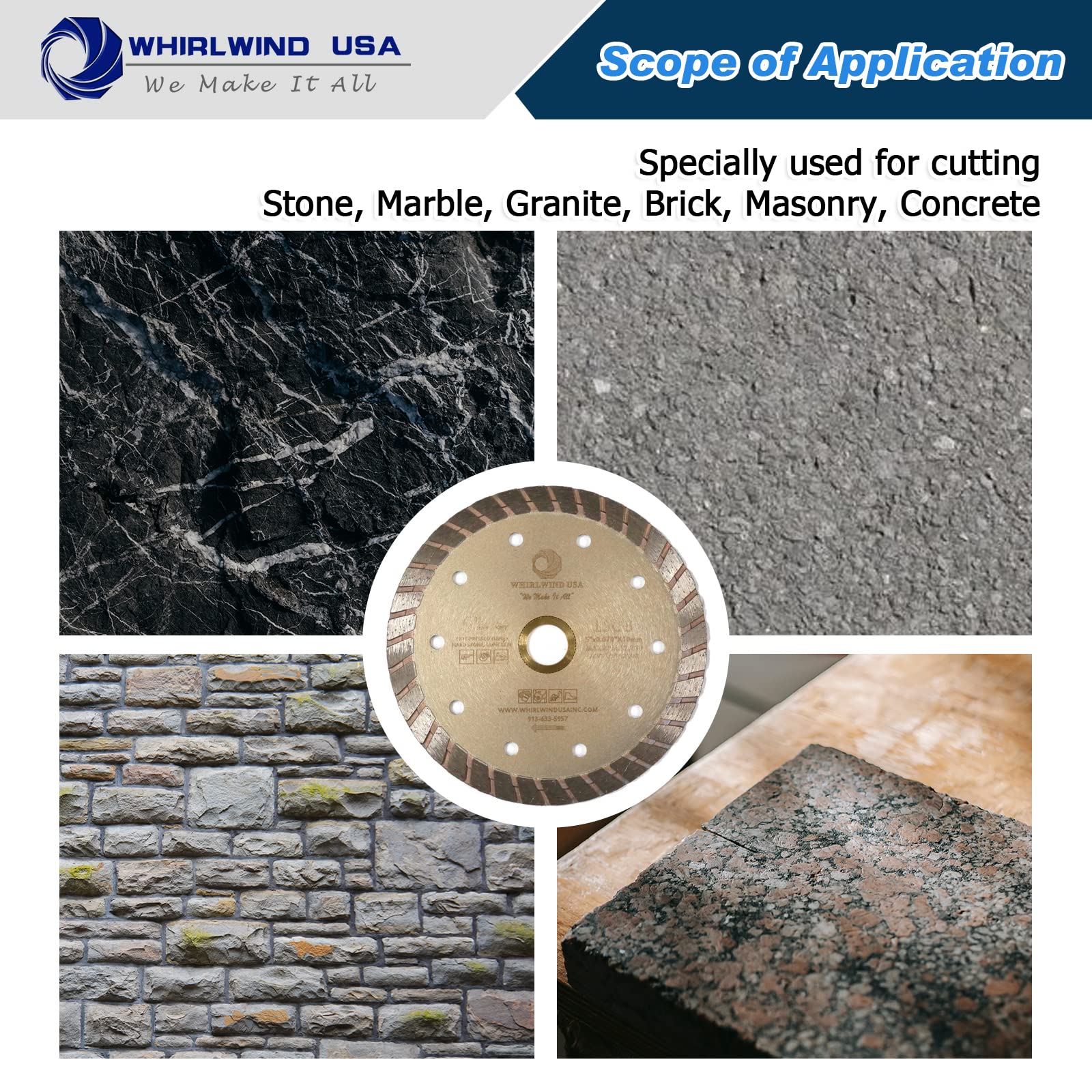 Snapklik.com : Whirlwind LSC 5 Inch Dry Or Wet Cutting General Purpose ...