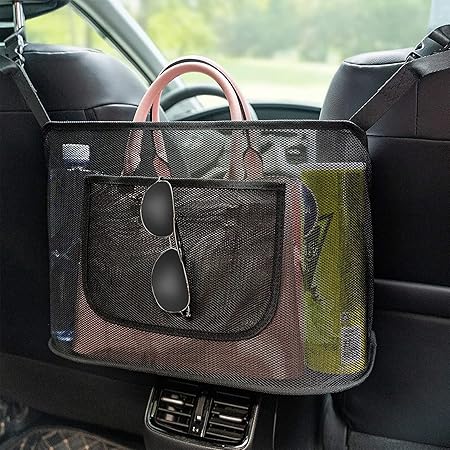 Amazon.com: XZTYBW Car Net Pocket Handbag Holder, Car Organizer Back ...
