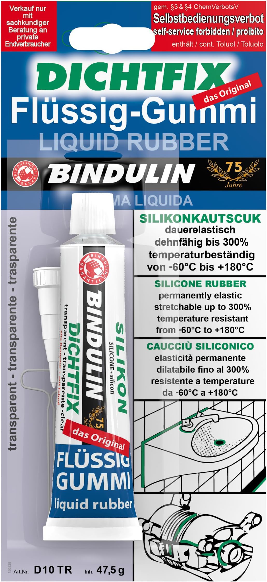 Fließfähiges, flüssiges Silikon, transparent-weiß, Flüssigdichtung ...