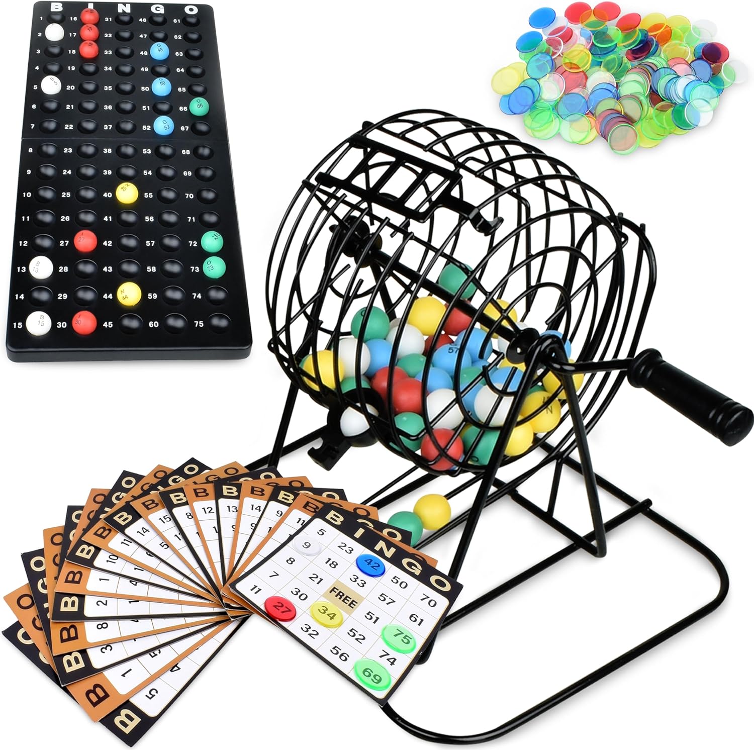 Bingo Game for Adults and Kids– Family Bingo Game Set with 50 Bingo ...