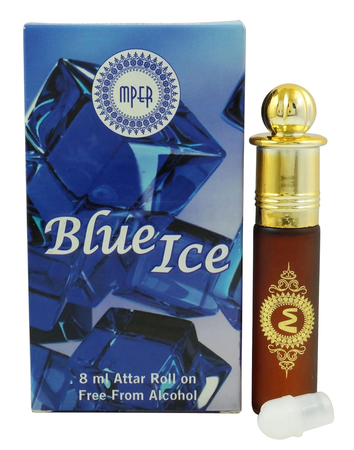 Amazon.com: MADNI Blue Ice Attar Perfume Oil 100% Pure And Natural - 8 ...
