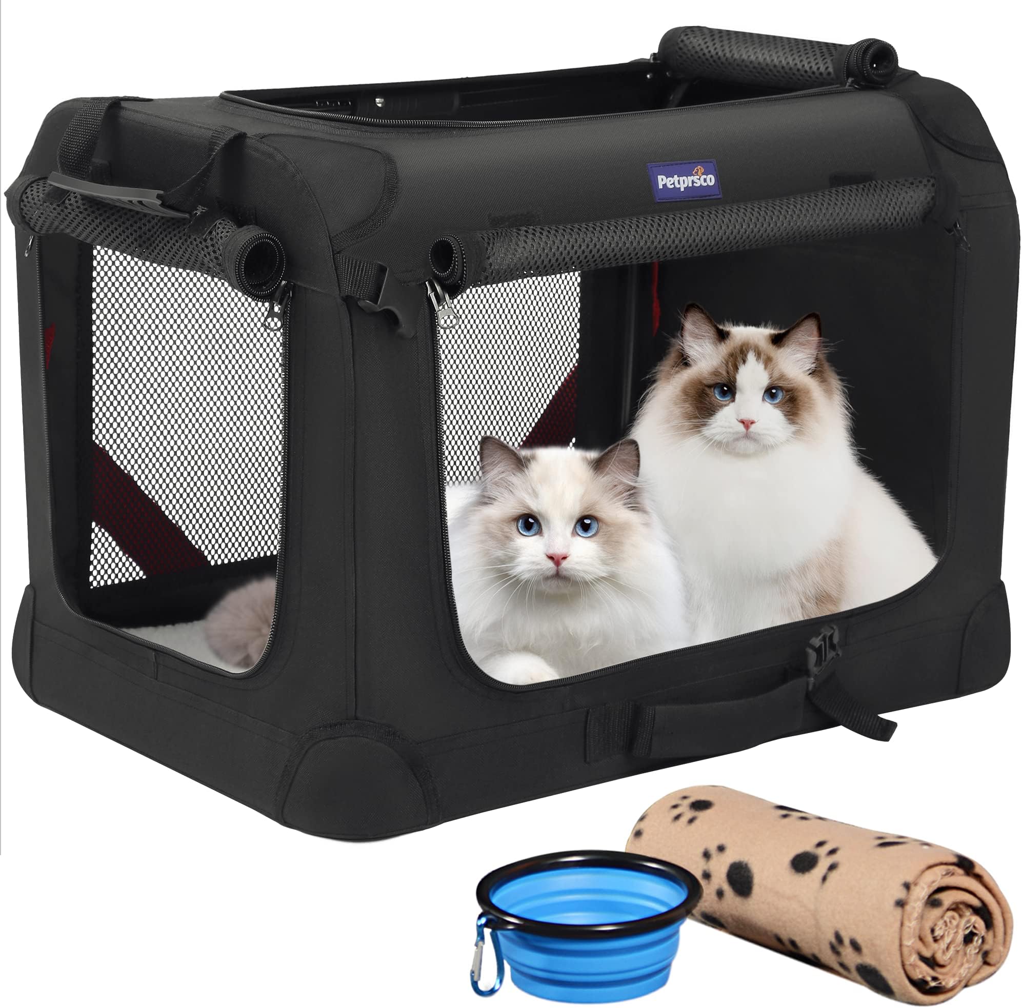 Amazon.com : Pet Life Deluxe Vista-View 360 Degree Zippered Soft ...