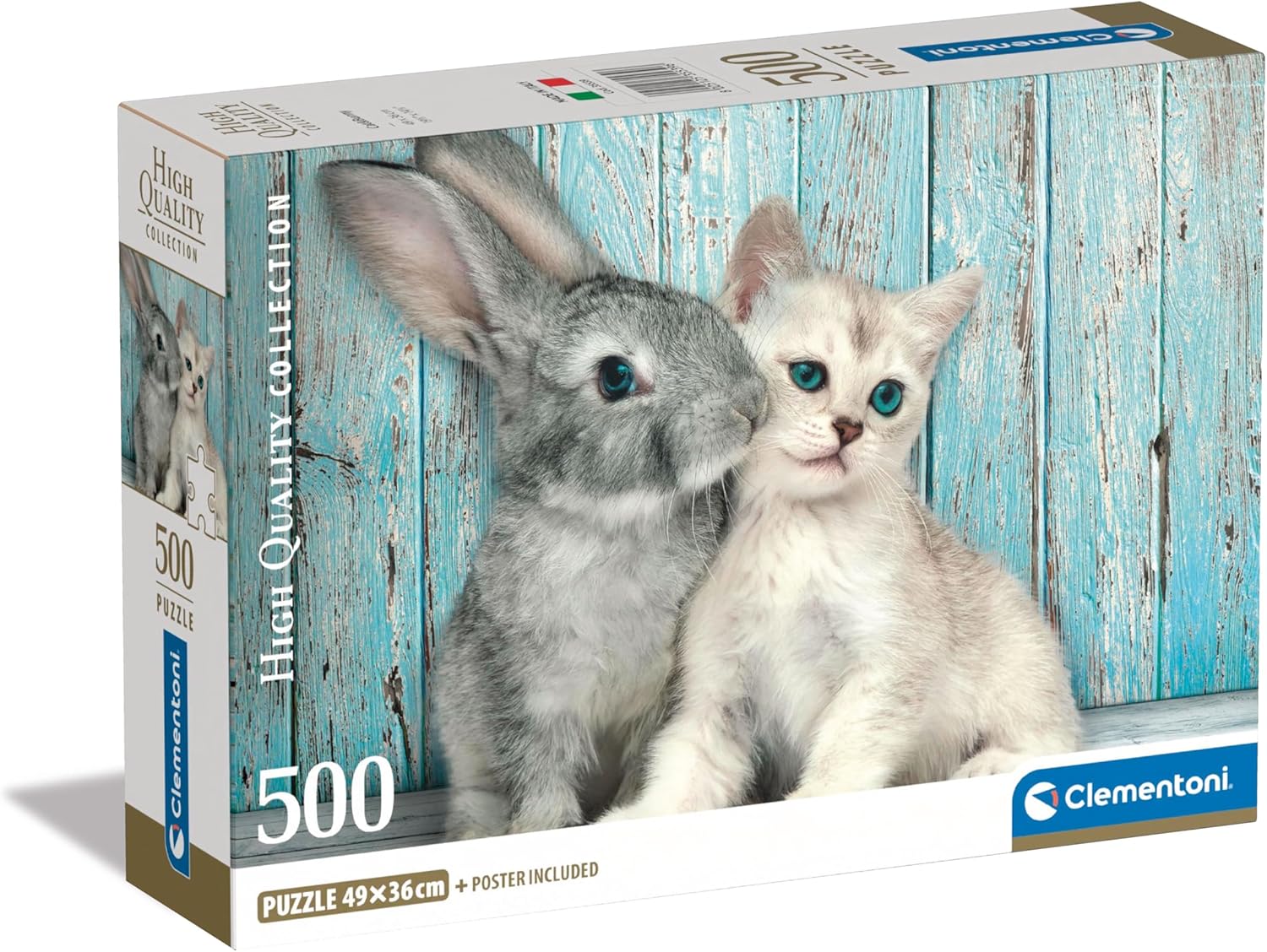 Clementoni Jigsaw Puzzle Collection - Cat And Bunny 500 Pieces - Poster ...