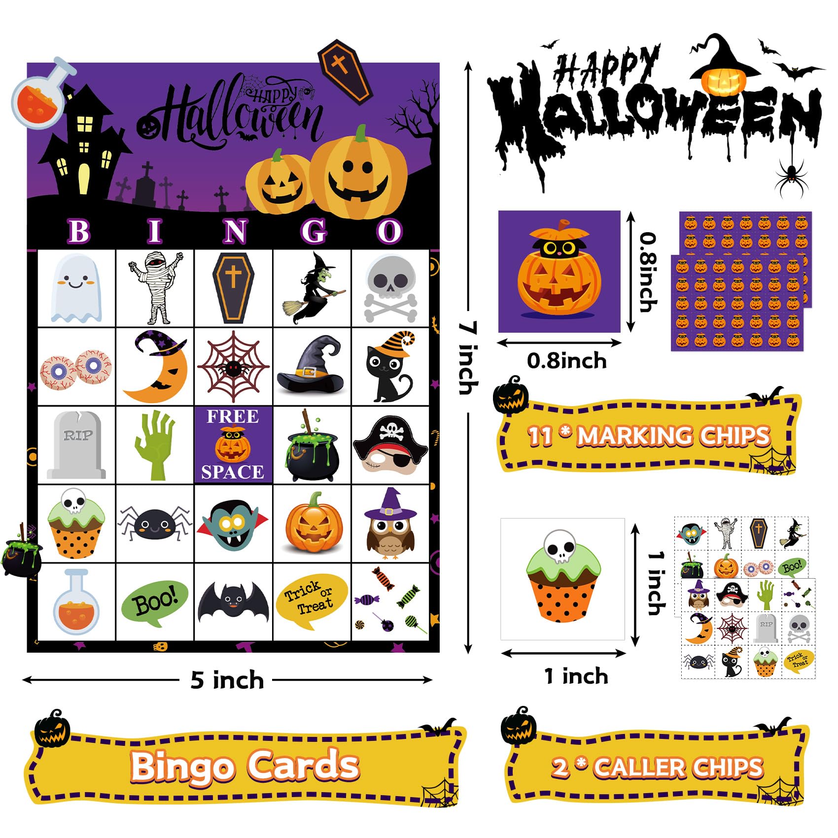 Snapklik.com : Halloween Games For Kids, 3 In 1 Halloween Party Games ...