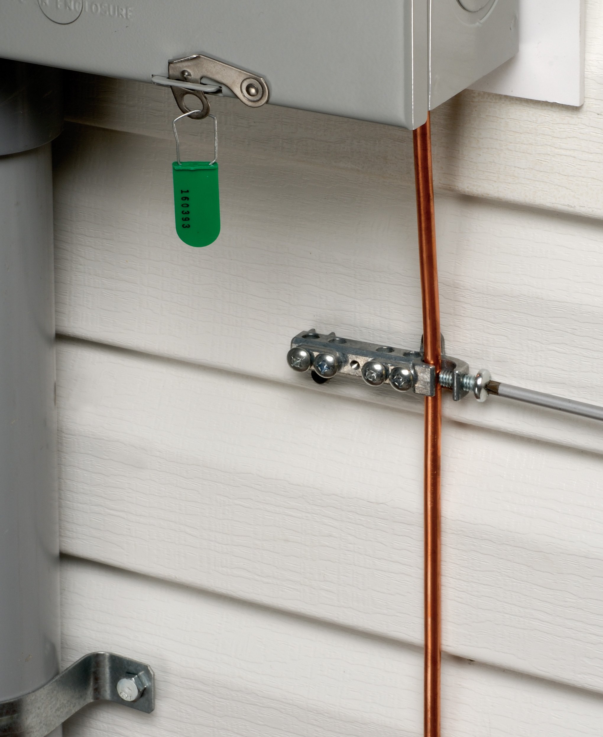 Snapklik.com : Arlington GB5-1 White Intersystem Zinc Grounding Bridge