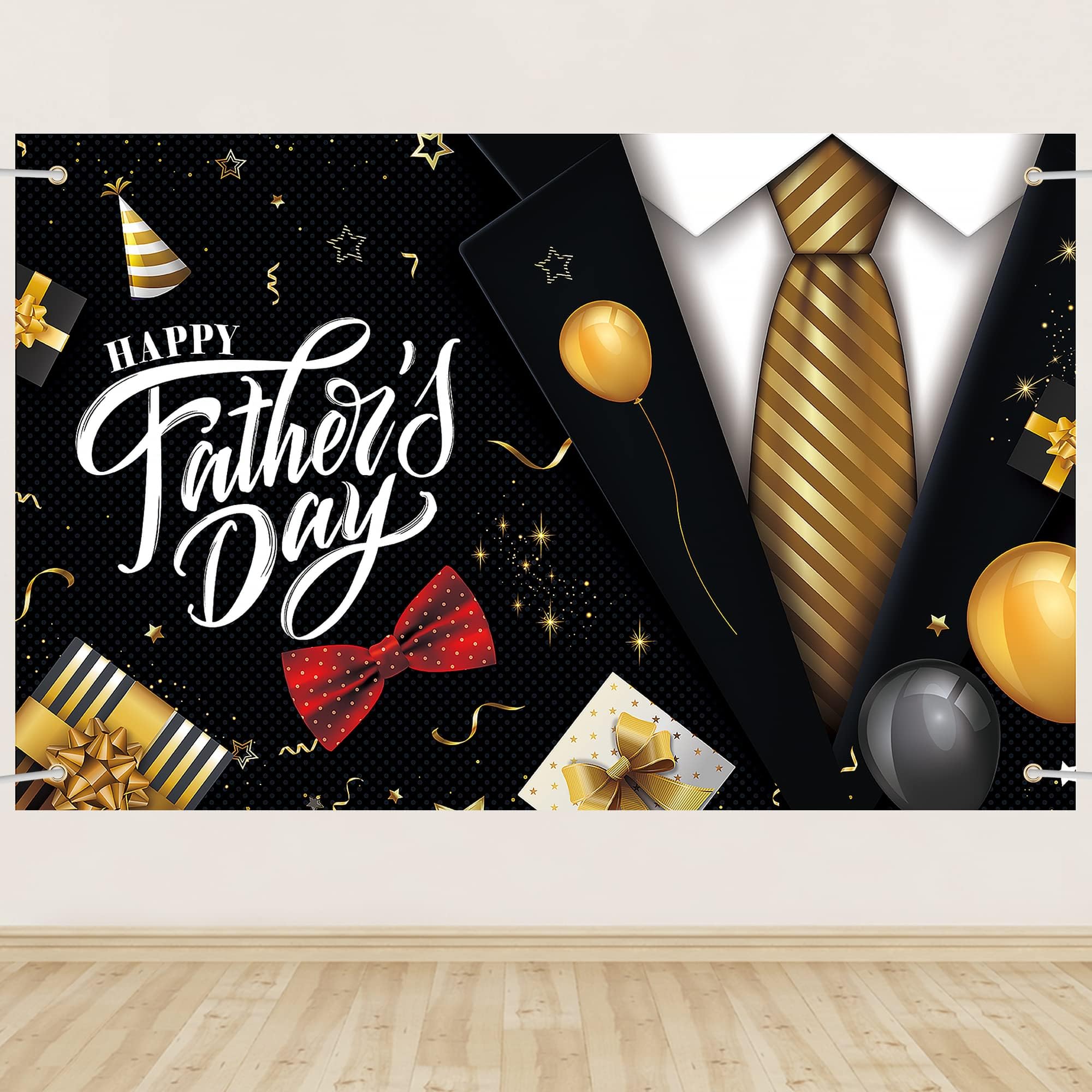 Amazon.com : Lucleag Happy Father's Day Backdrop Banner Decoration, 70. ...