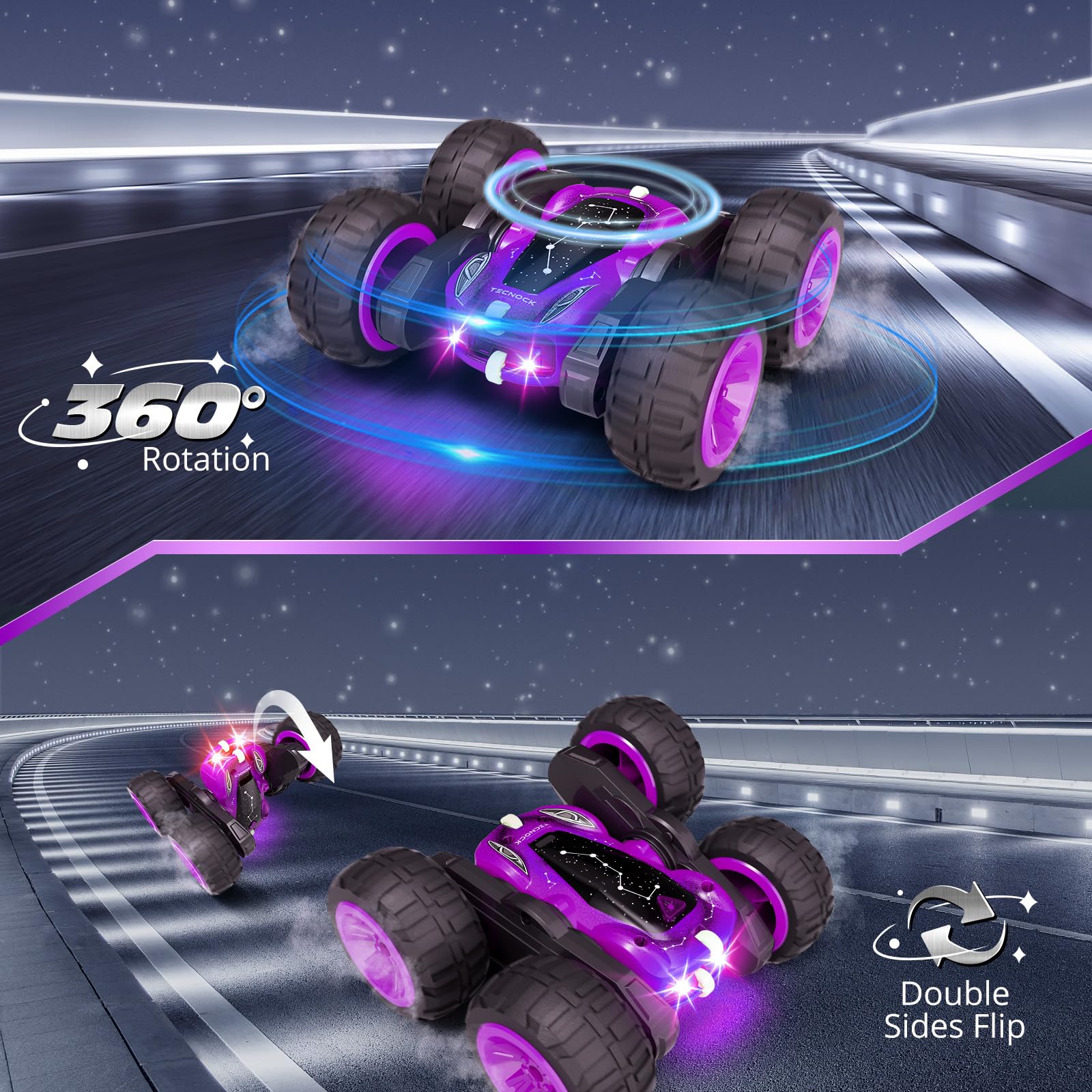 Snapklik.com : Tecnock Remote Control Car For Kids, 2.4GHz RC Cars