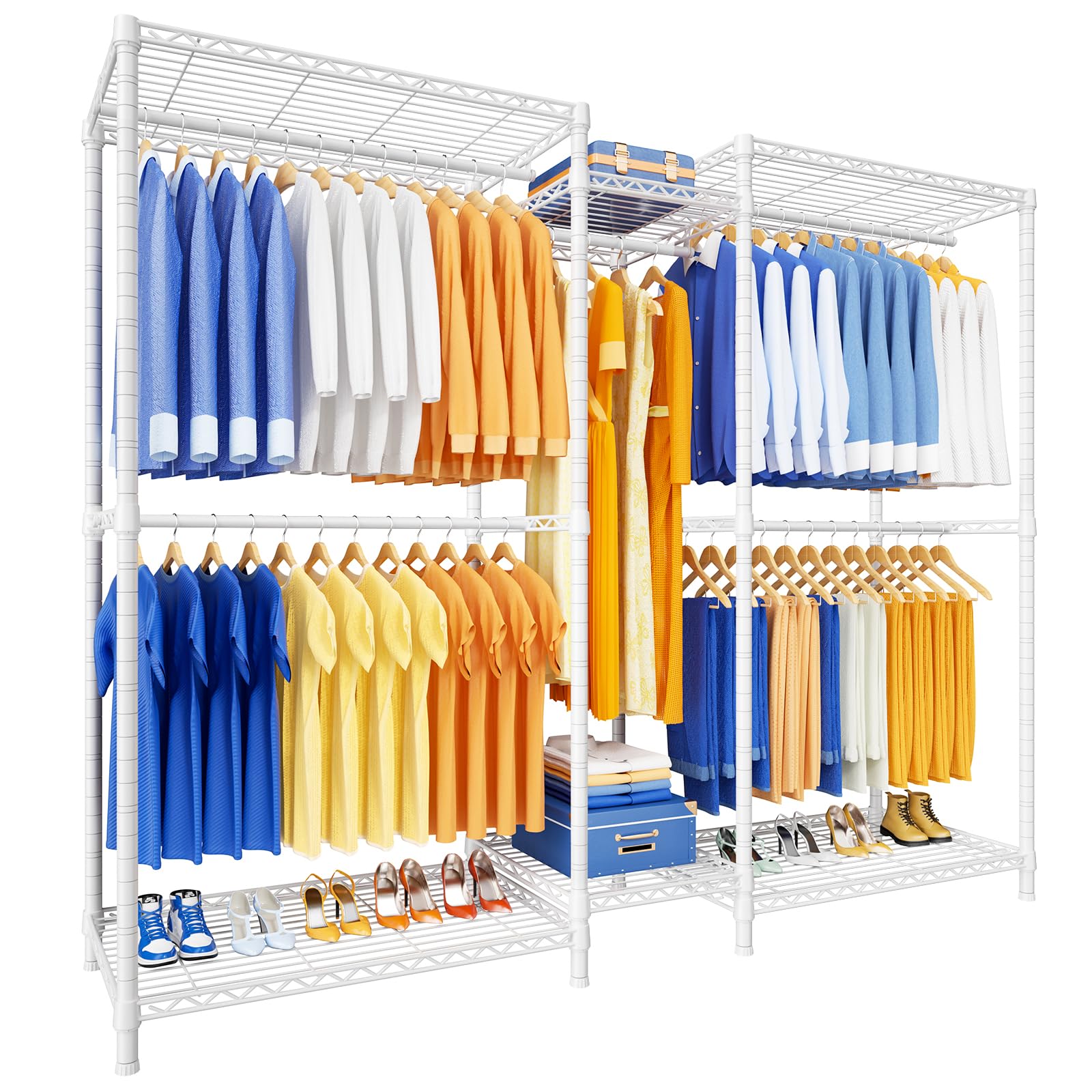 Amazon.com: Ulif E12 Clothes Rack，Heavy Duty Freestanding Garment Rack ...