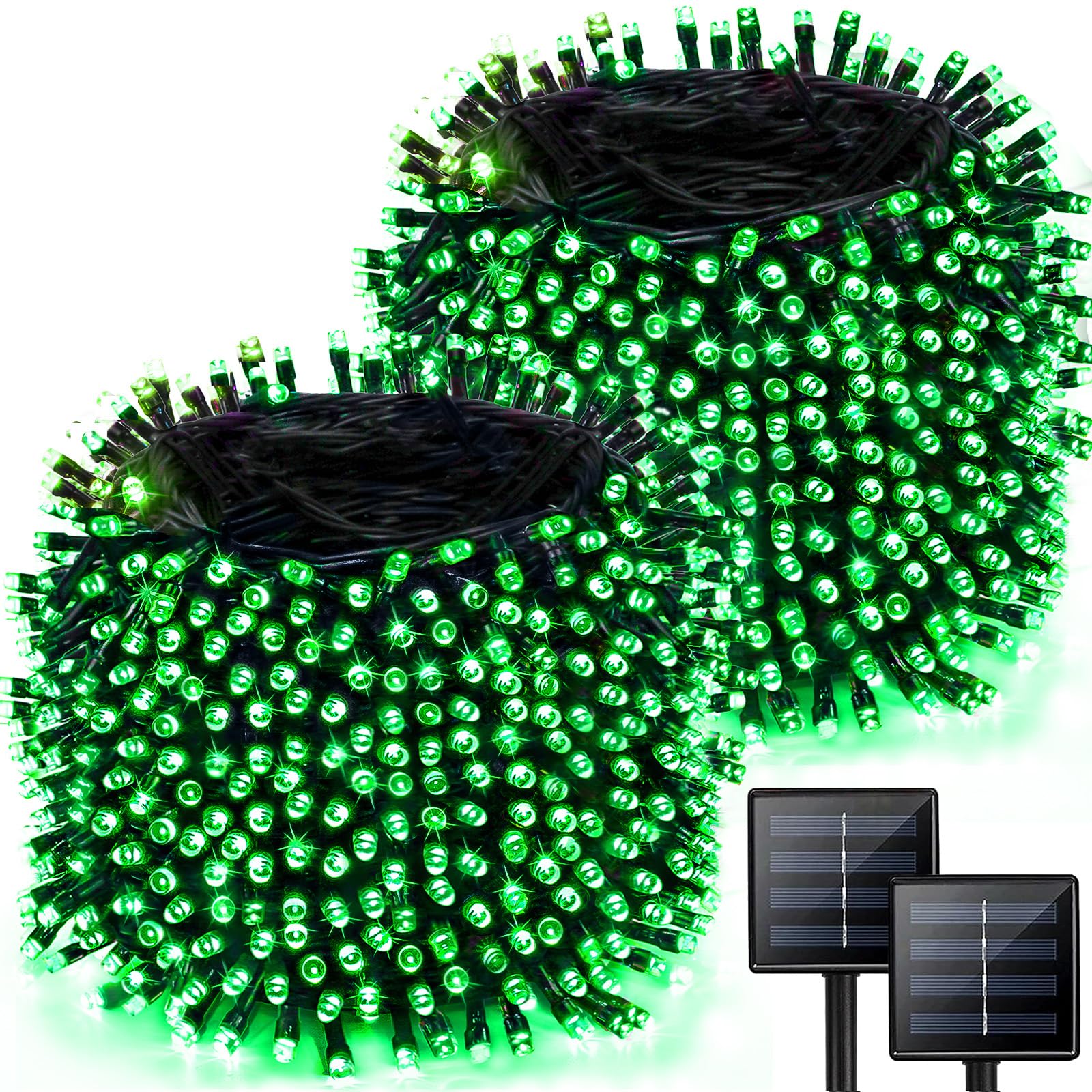 Snapklik.com : 2 Pack 480 LED Solar Chrismas Lights Outdoor, 170 FT ...